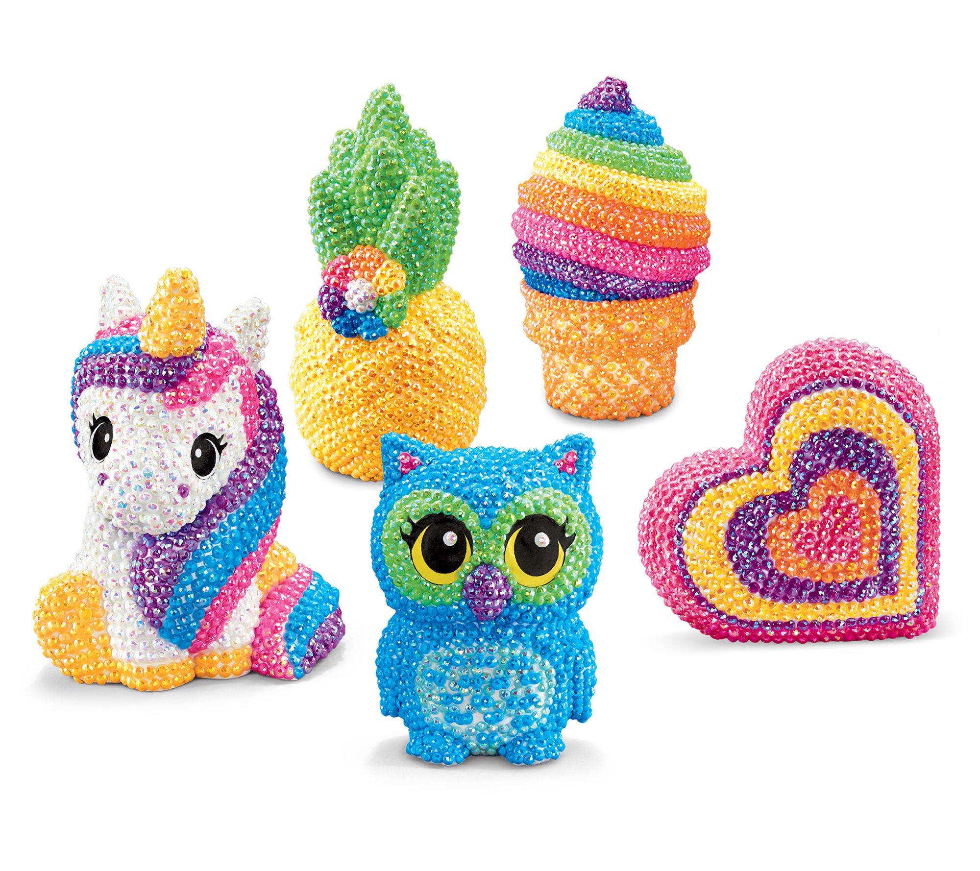 Shimmer 'n Sparkle 3D Crystal Gem Creations - QVC.com