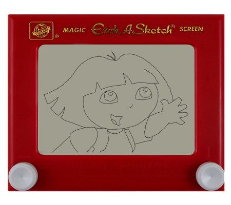 Classic Etch A Sketch with Dora Fun Screen Overlays - QVC.com