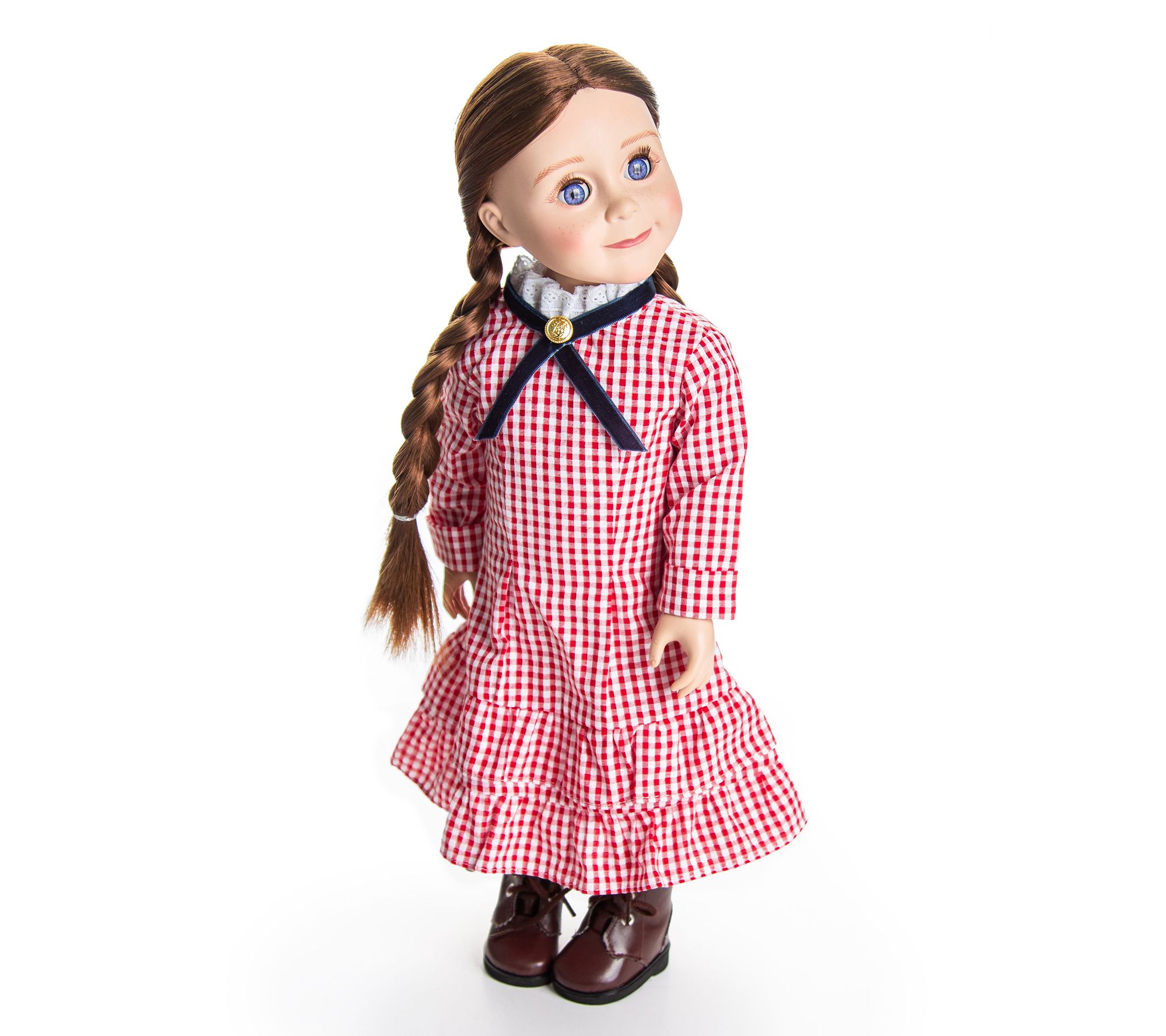 The Queen's Treasures Little House Red Dress for 18" Dolls - QVC.com