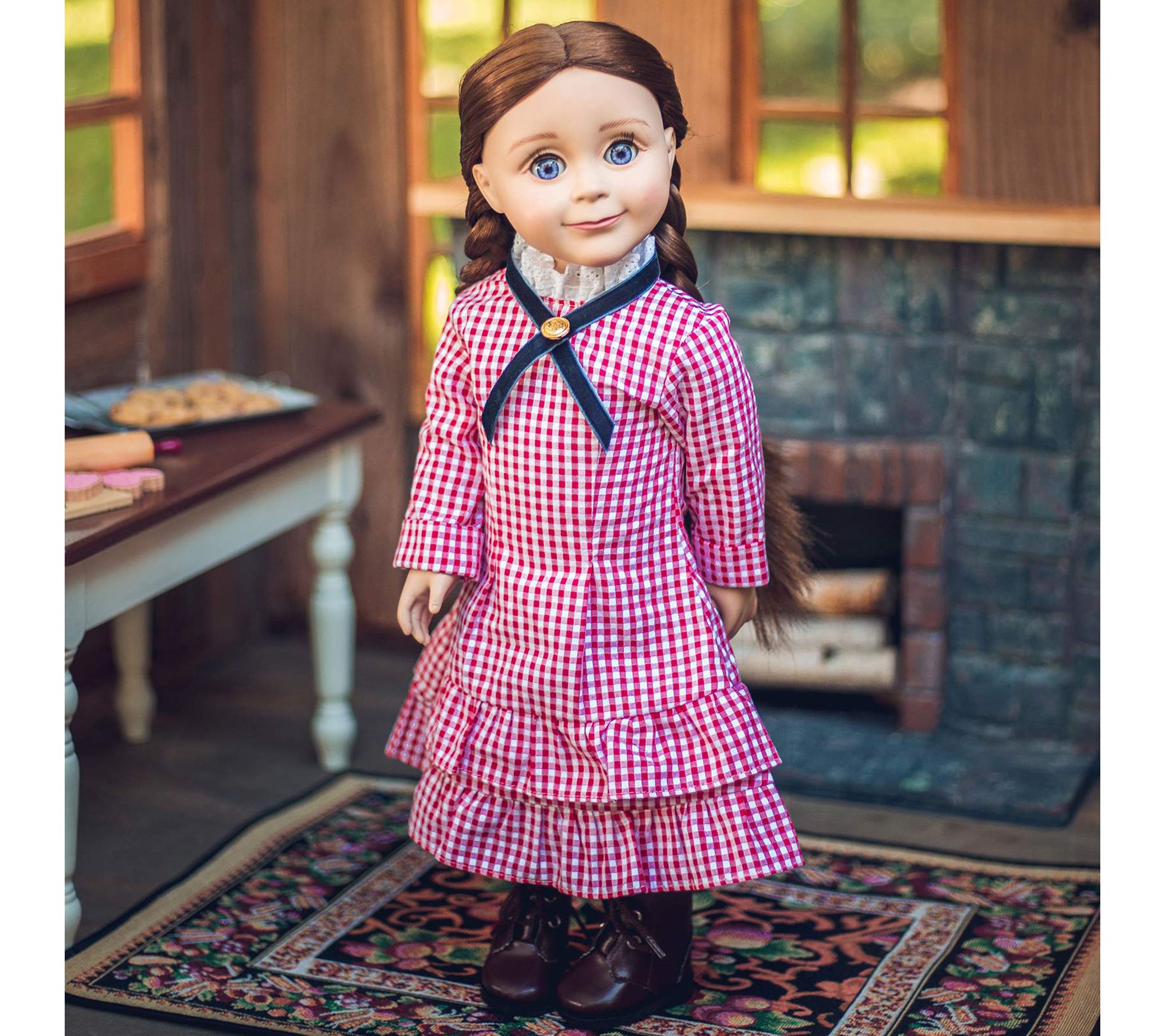 The Queen's Treasures Little House Red Dress for 18" Dolls - QVC.com