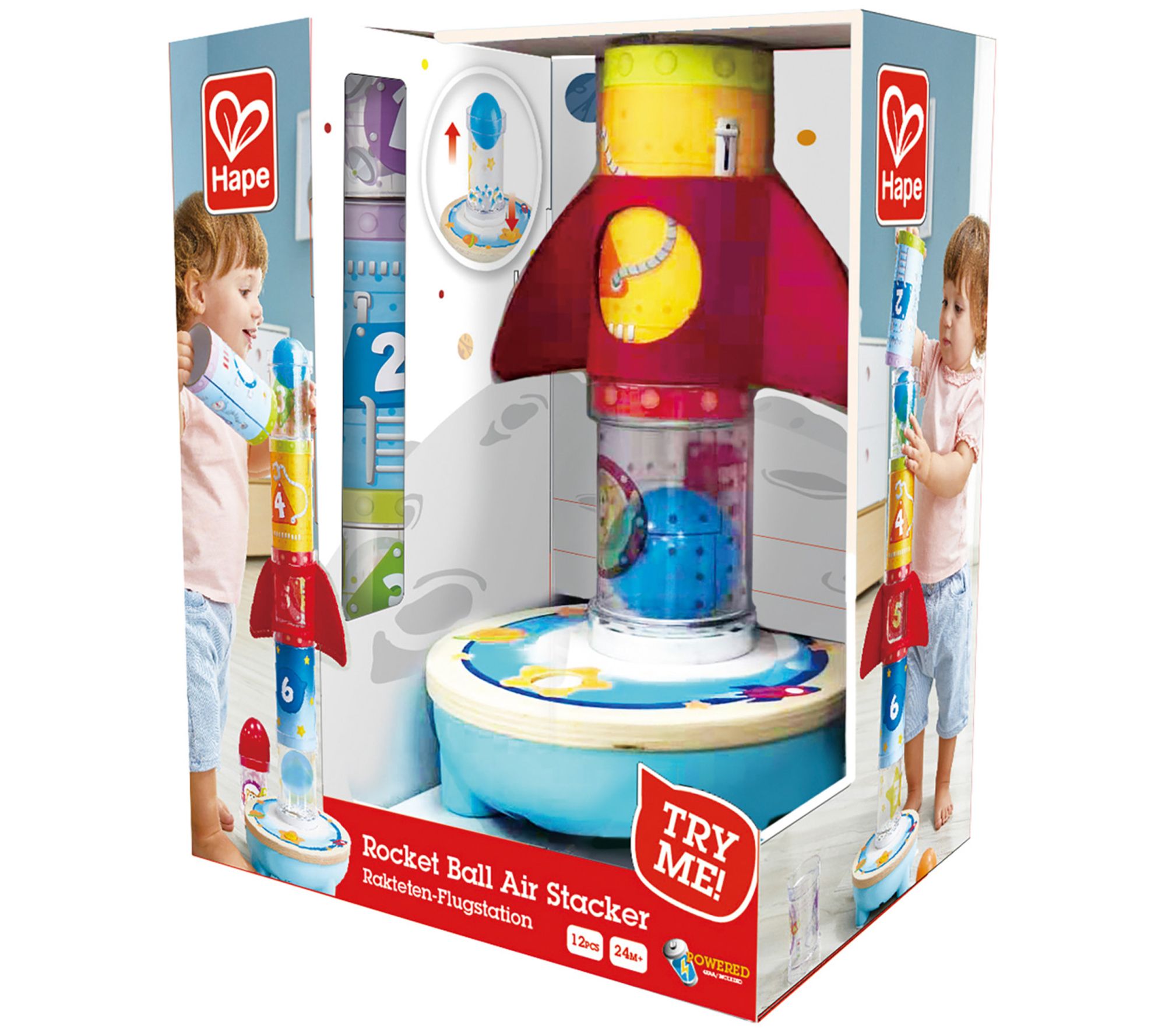 Hape Rocket Ball Sorting & Construction Stacker - QVC.com