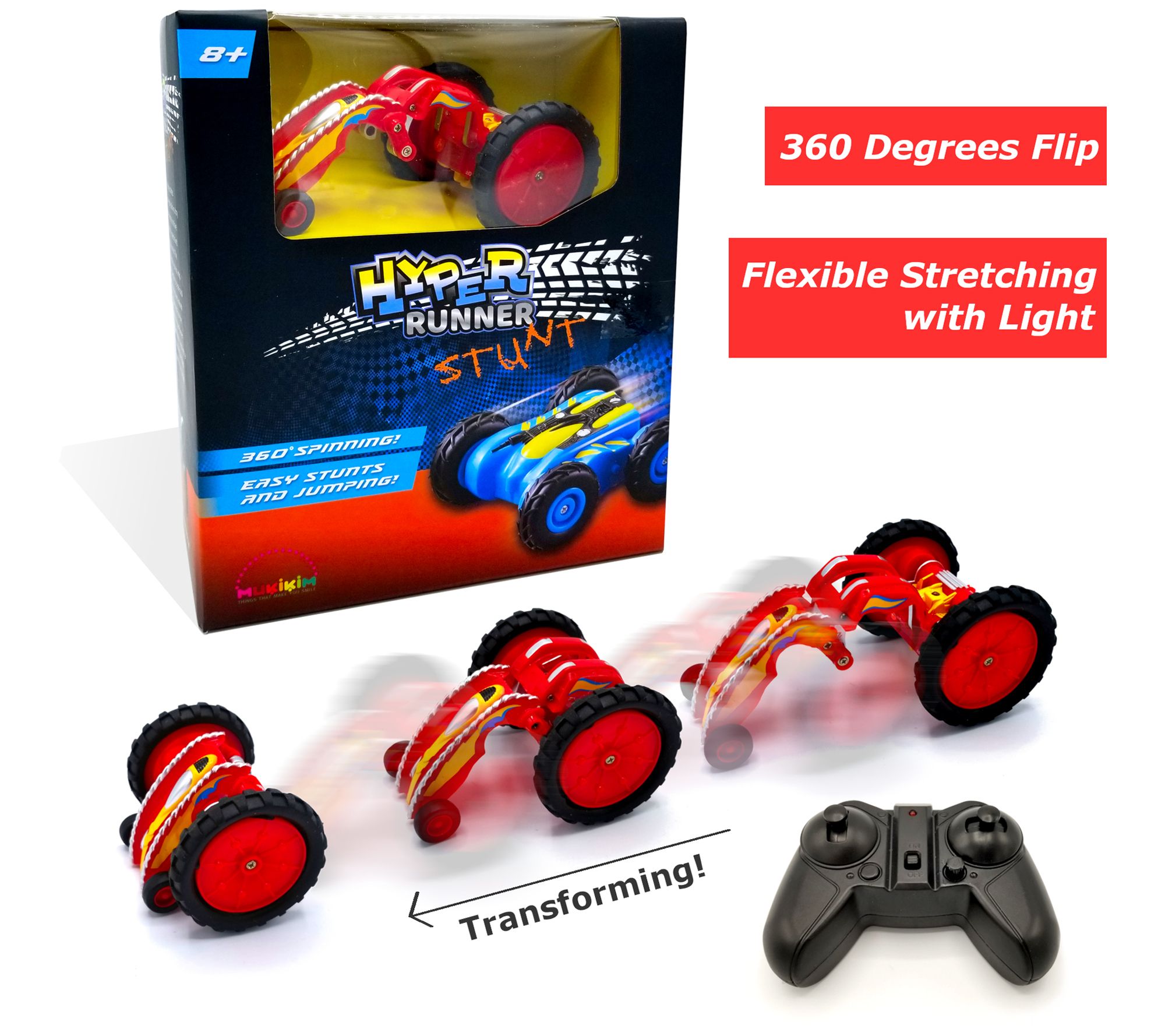 MukikiM HyperRunner Stunt Red Toy - QVC.com