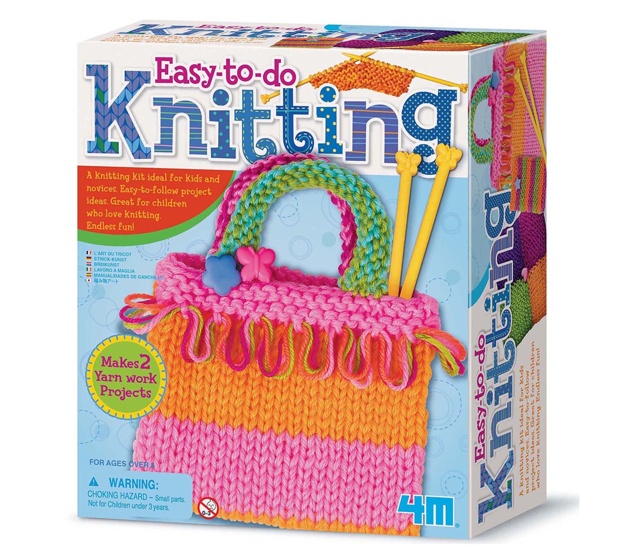 4M Easy-To-Do K nitting Kit - L earn 2 Yarn Pro jects - QVC.com