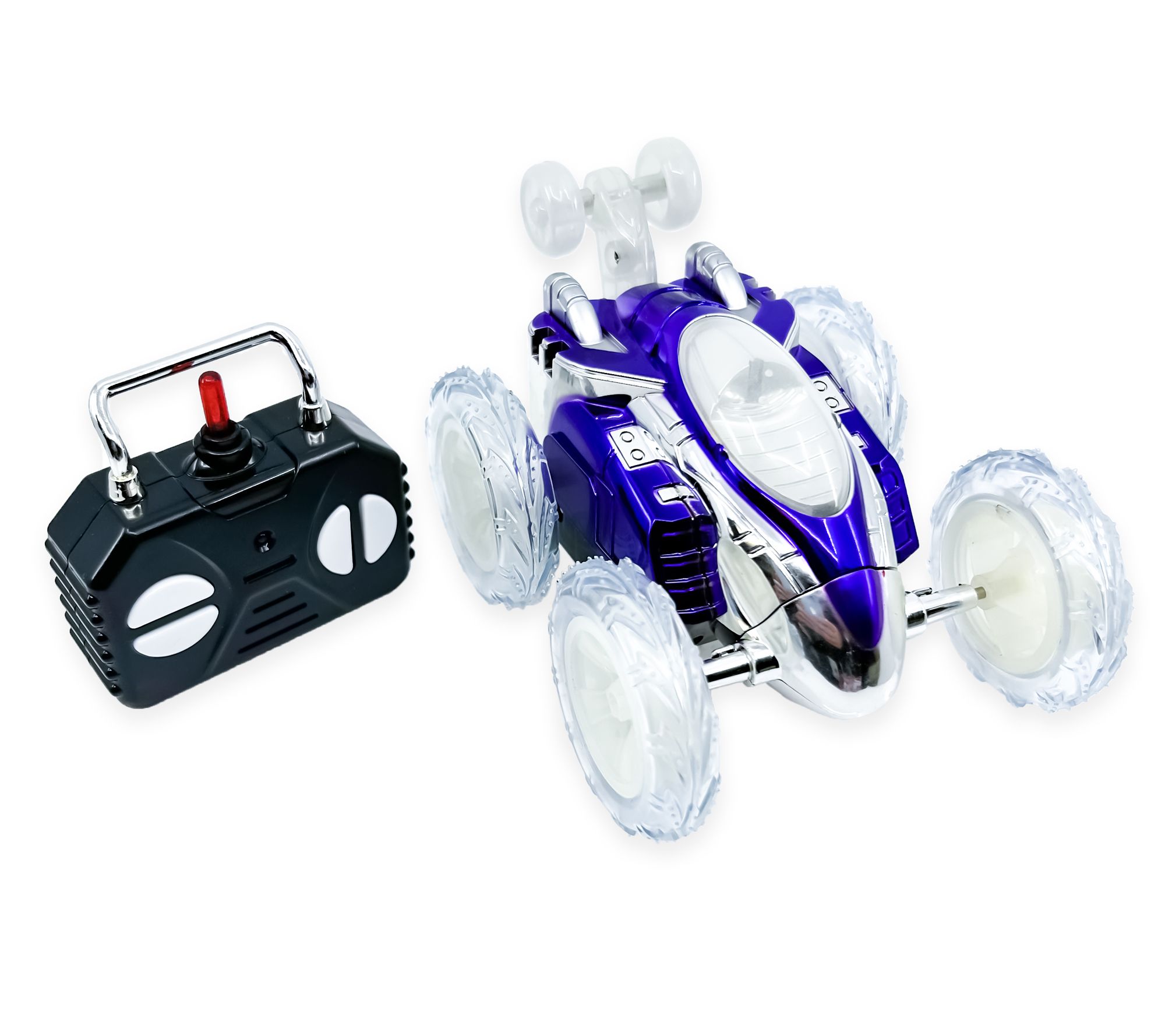 Flipo Toys Set of 2 Chameleon R/C Stunt Cars with LED Lights - QVC.com