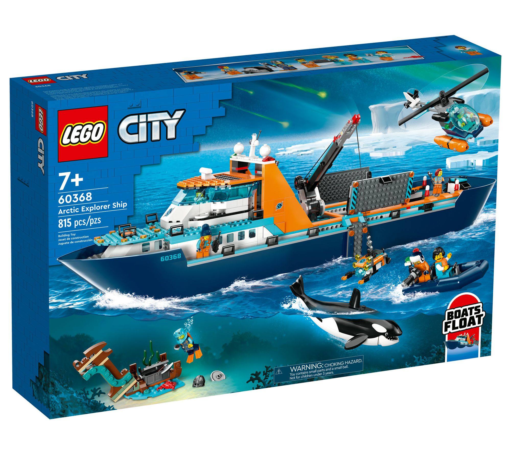 LEGO City Arctic Explorer Ship 60368 Building Set - 815 Pcs - QVC.com