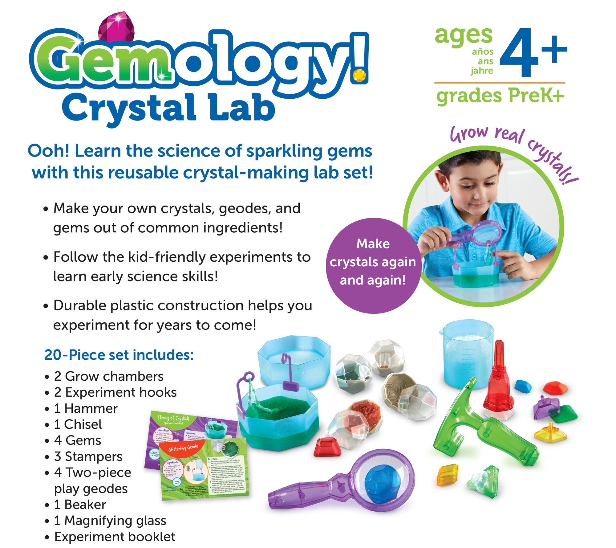 Learning Resources Gemology! Crystal Lab Kit - QVC.com