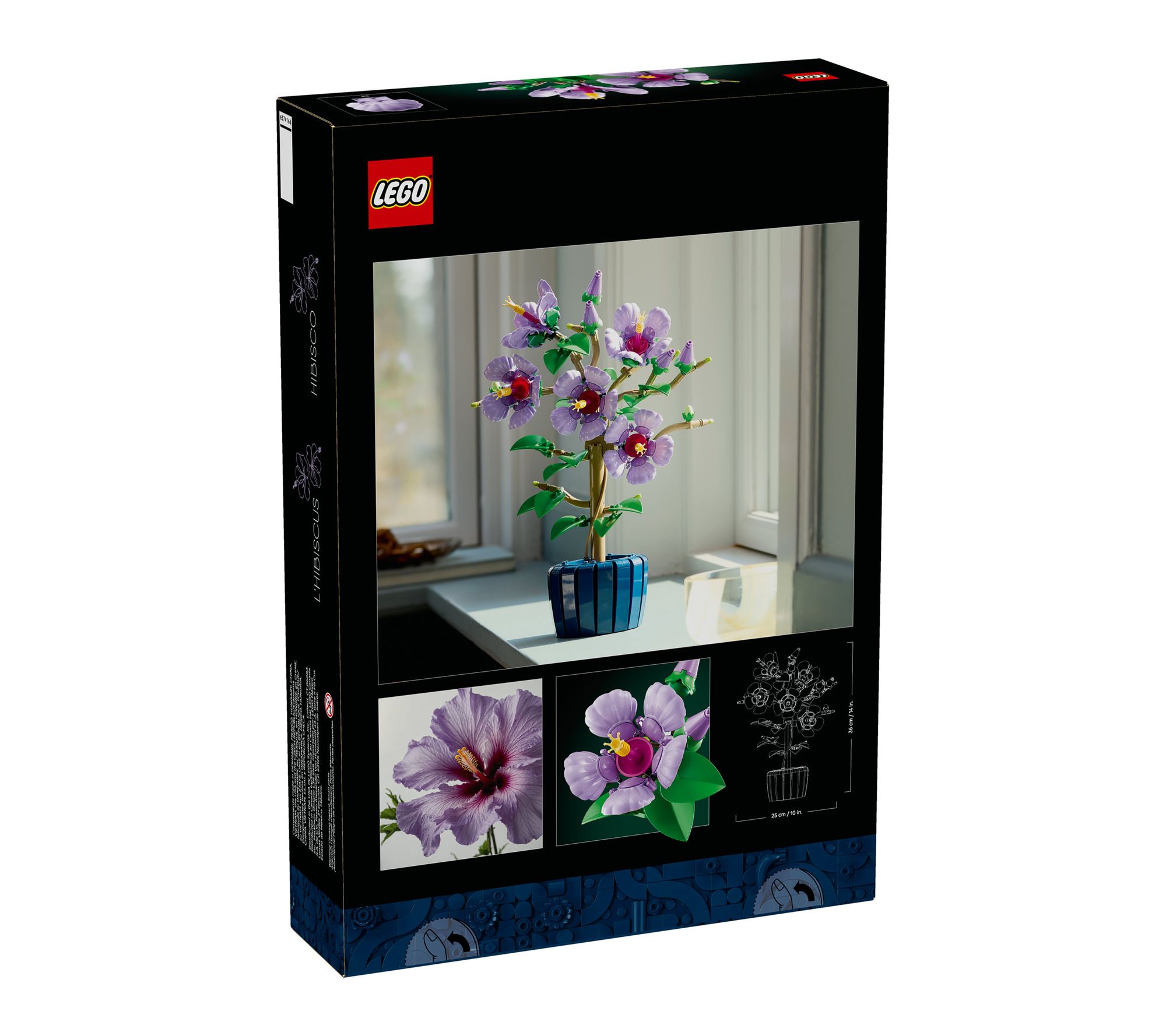 LEGO Botanicals Hibiscus Flower Building Set for Adults 10372 - QVC.com