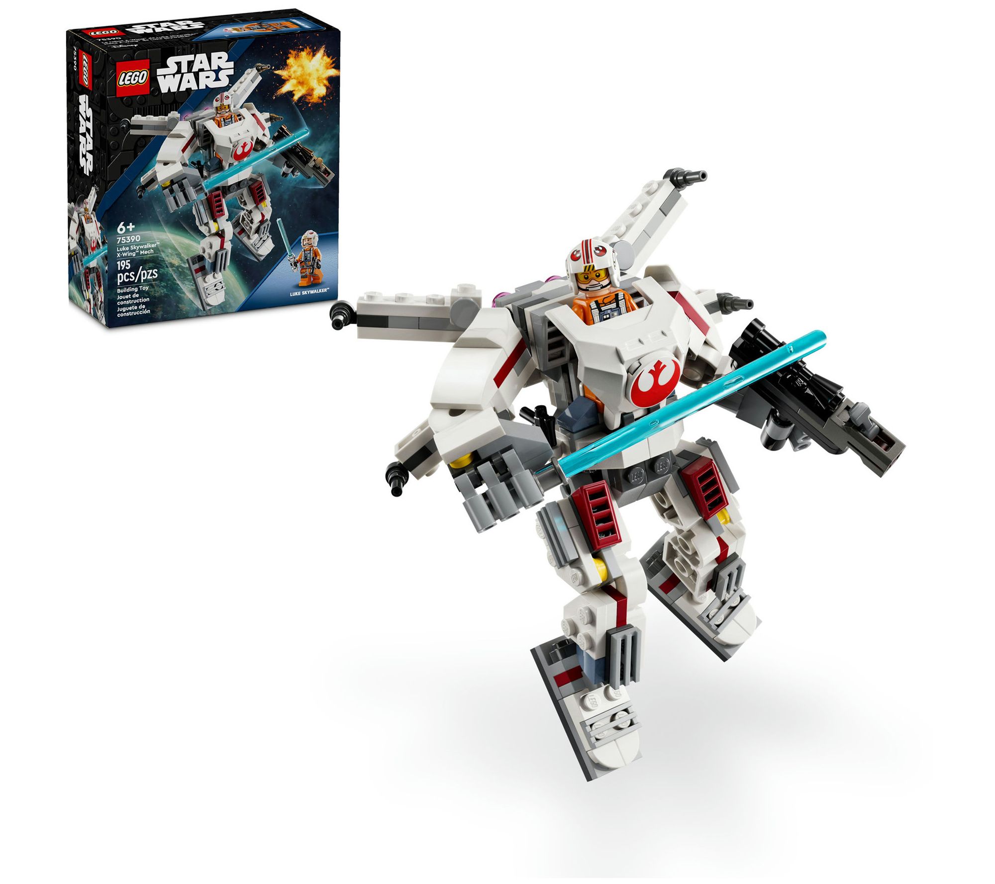 LEGO Star Wars Luke Skywalker X-Wing Mech Set - QVC.com