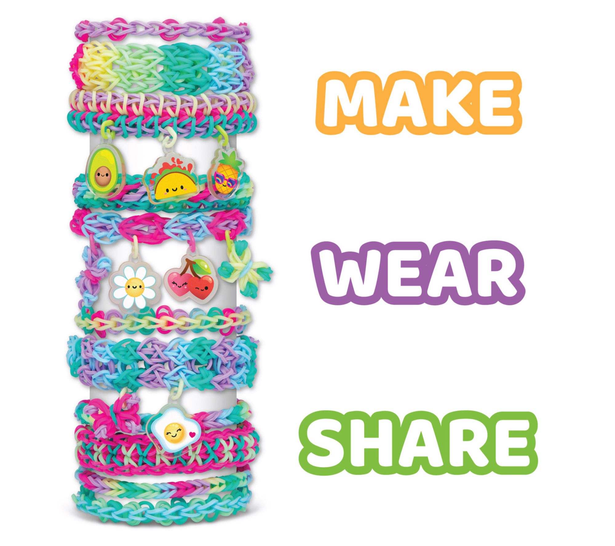 Rainbow Loom: Mighty Loom - Rubber Band Bracelet Making Kit - QVC.com
