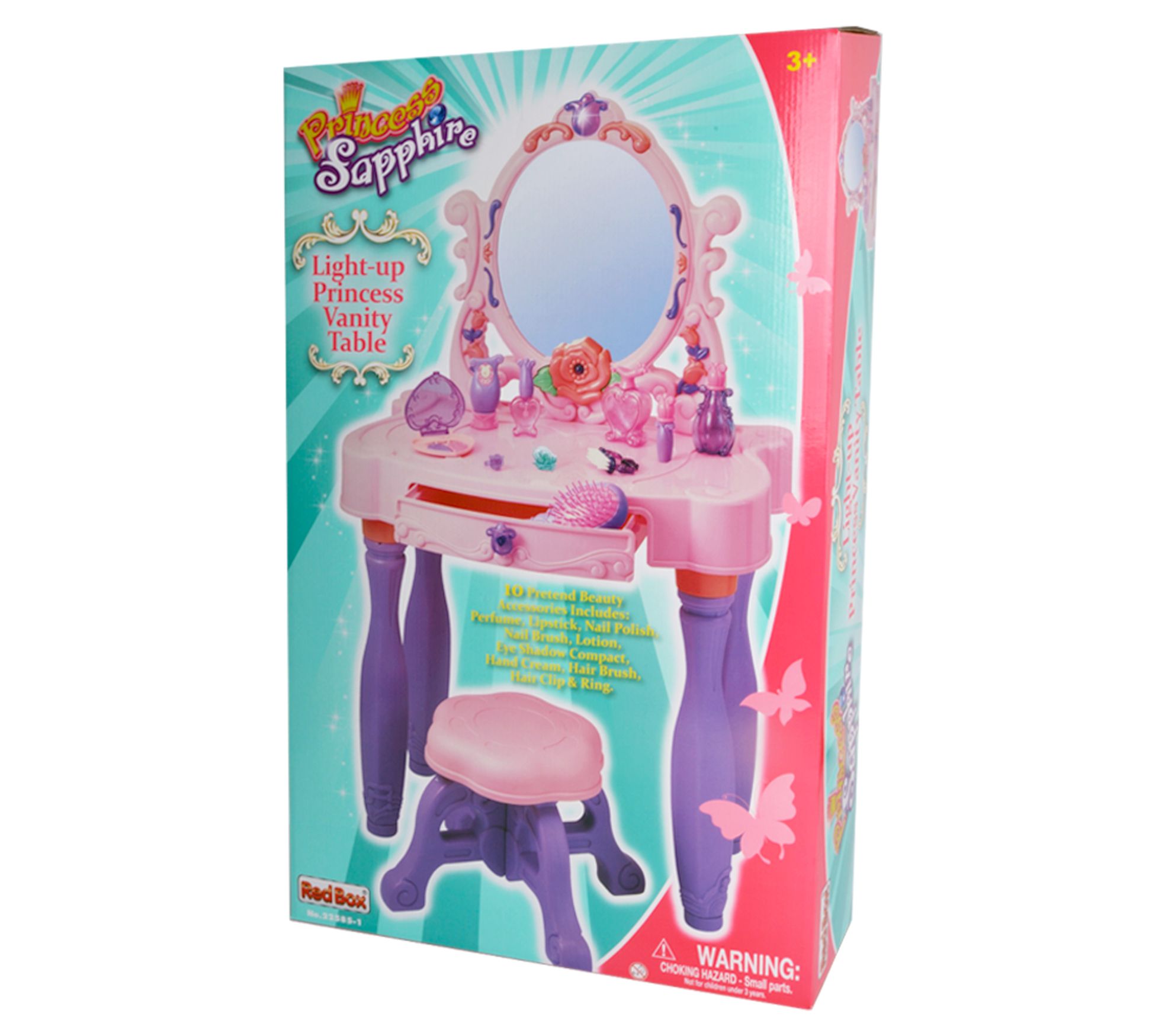 Red Box Toy - Light-Up Princess Vanity Table - QVC.com