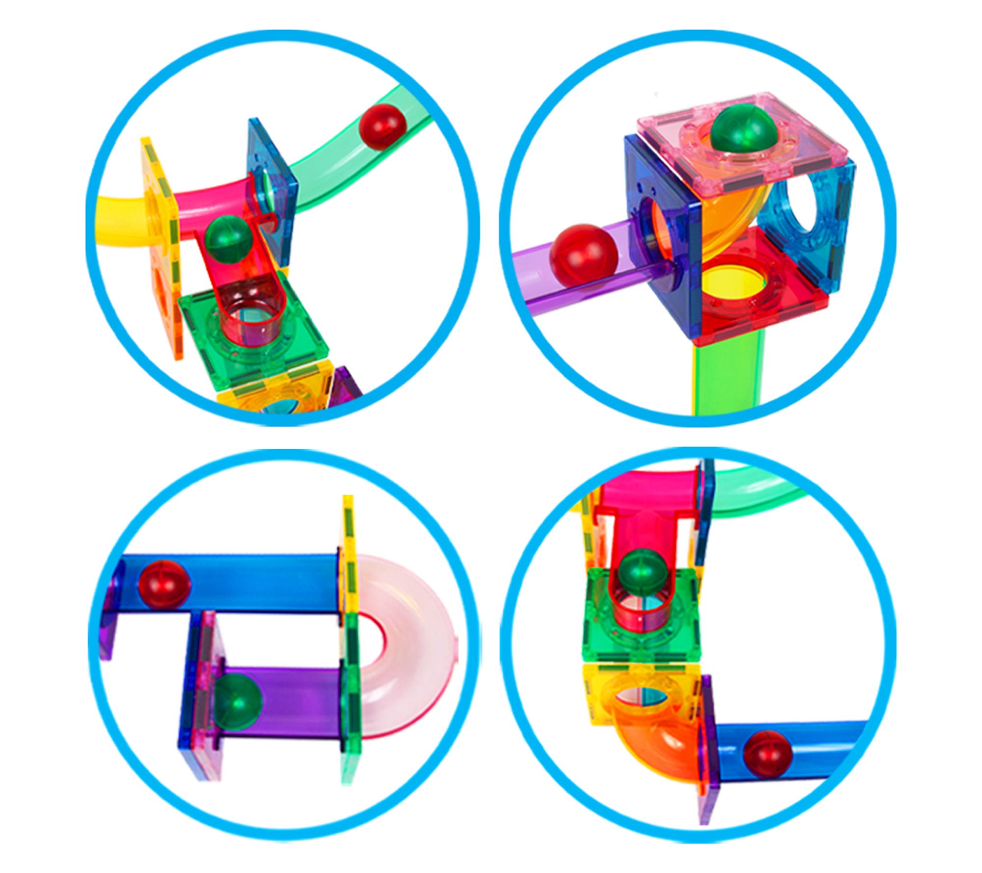 PicassoTiles 8 Pack LED Activated Light-Up Marbles - QVC.com