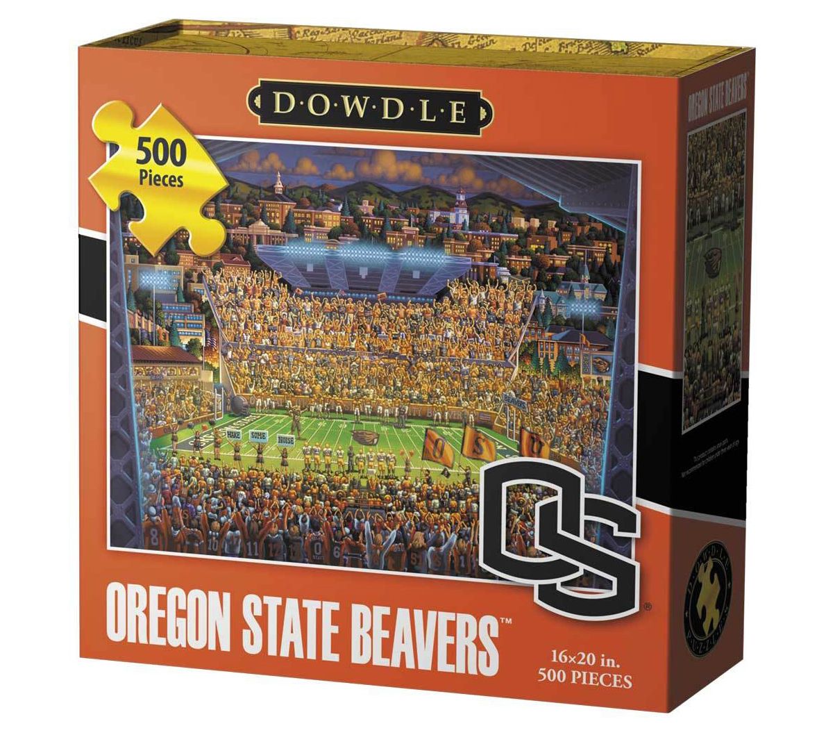 Dowdle Oregon State Beavers 500 Piece Jigsaw Puzzle - QVC.com