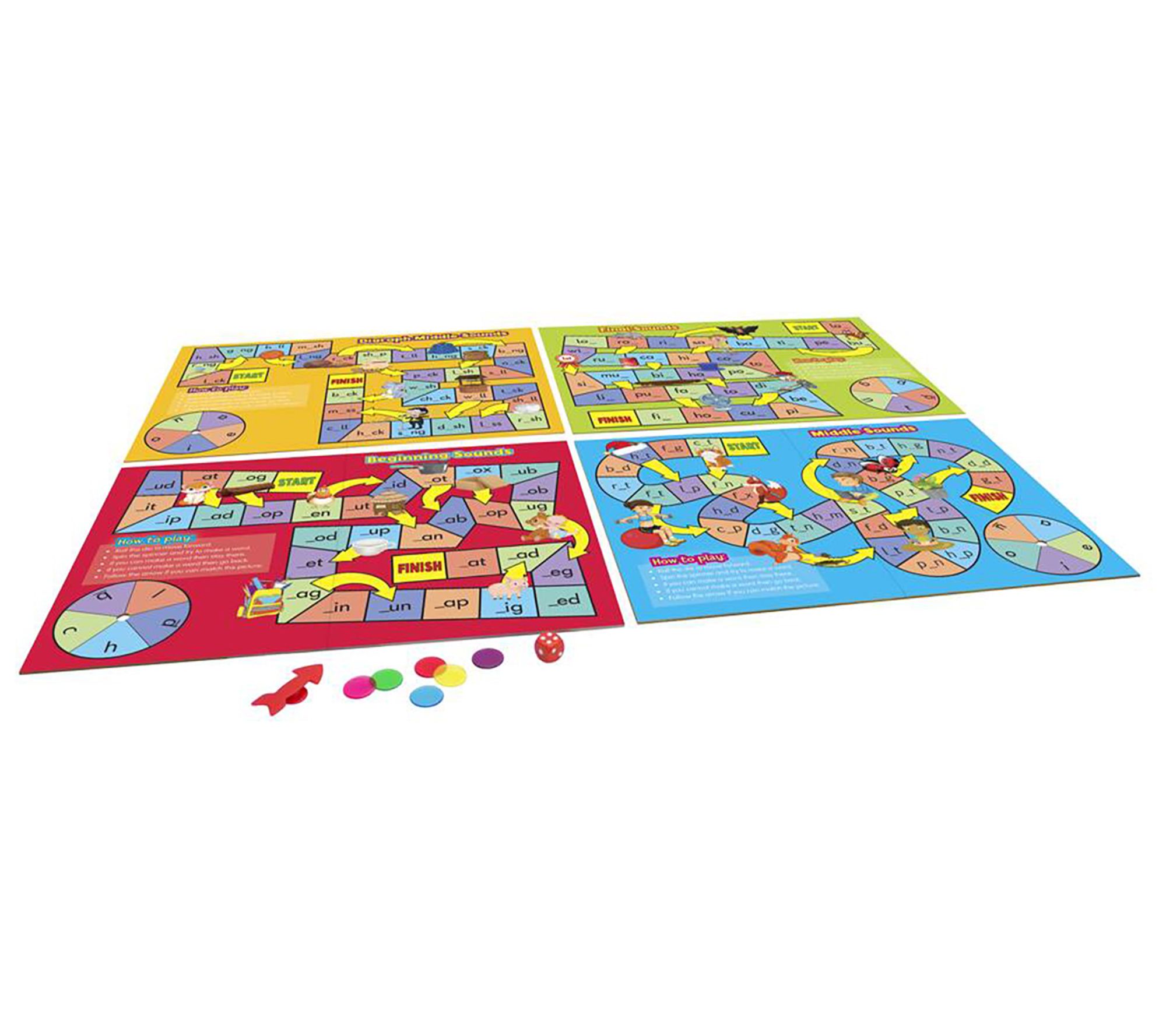 Junior Learning Phonics Board Games - QVC.com