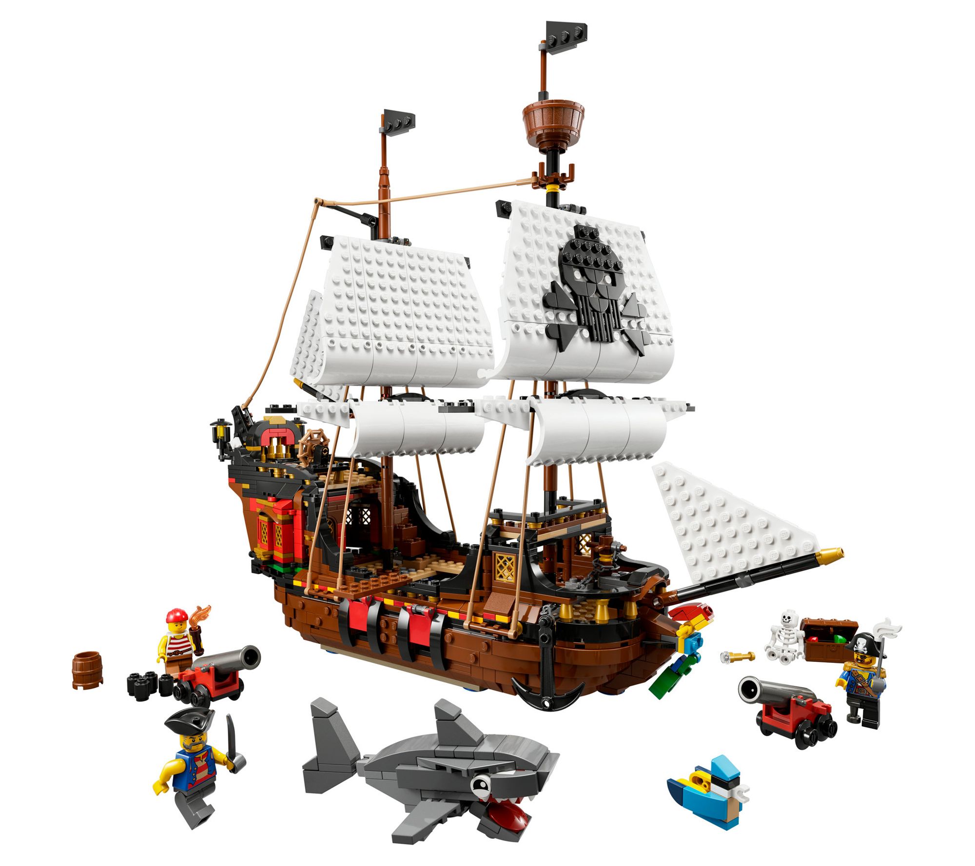 LEGO Creator 3in1 Pirate Ship 31109 Building Kit - 1260 Pcs - QVC.com