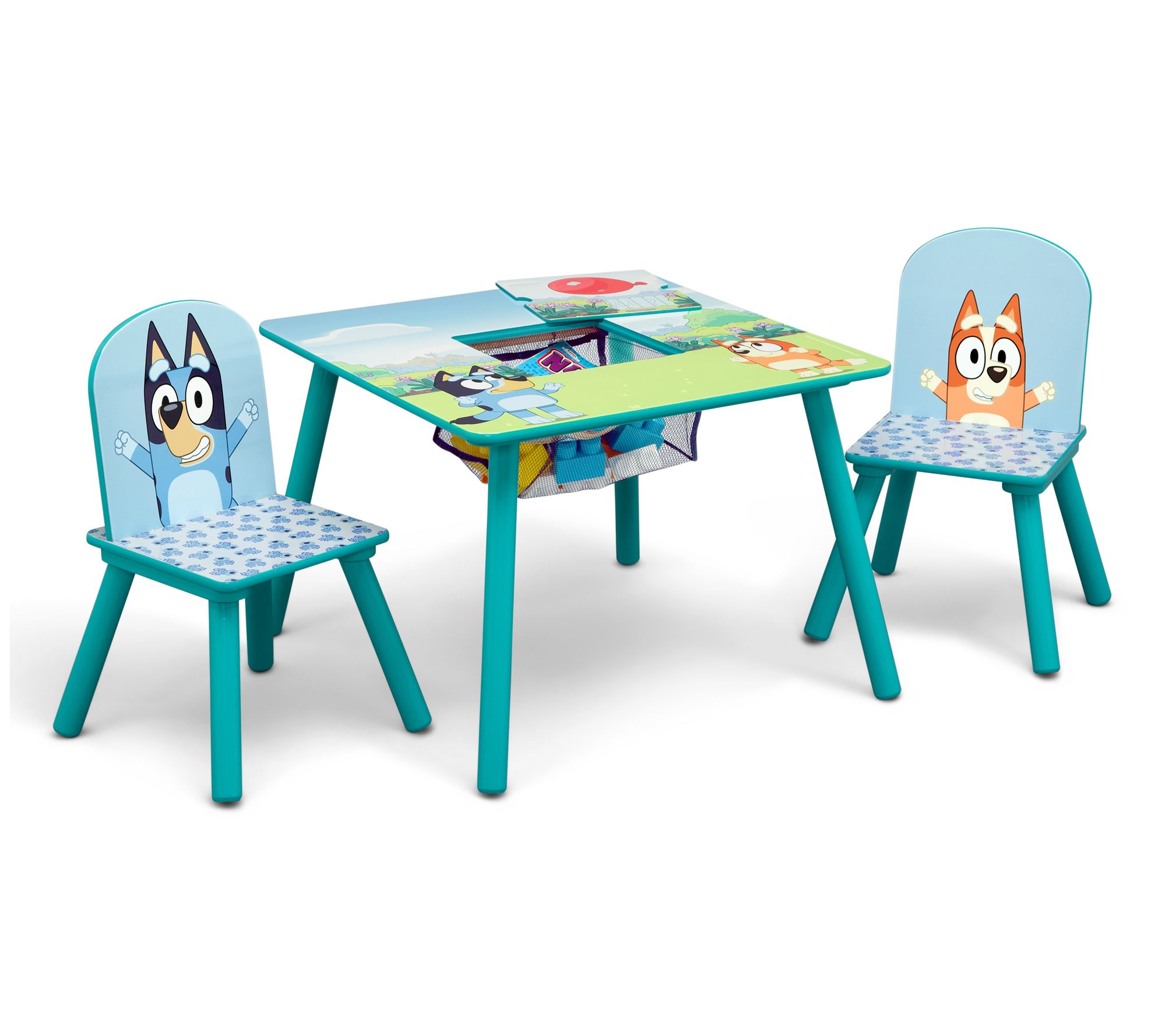 Delta Children Bluey Kids Table and Chair Set with Storage - QVC.com