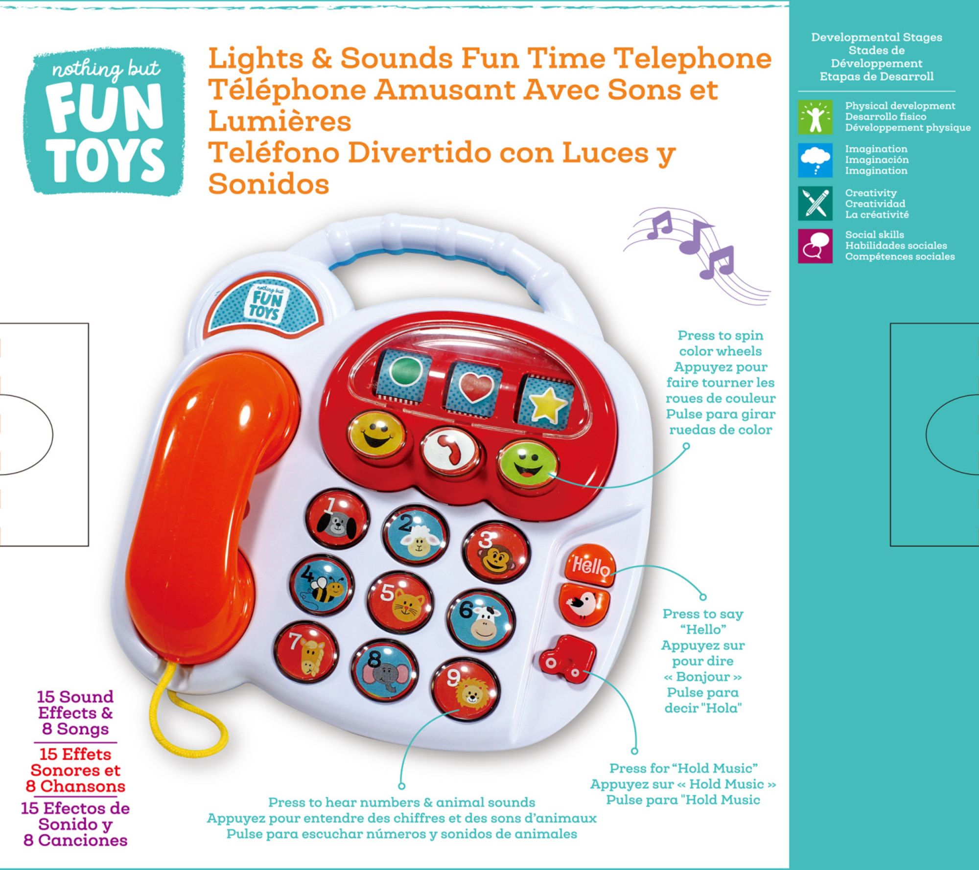 Nothing But Fun Toys Lights & Sounds Fun Time Telephone - QVC.com