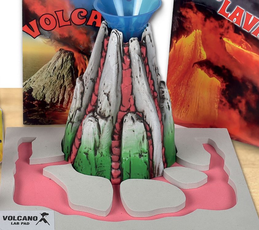 Dr. STEM Volcano Lab Kit, Erupting Experimentswith Foam Pad - QVC.com