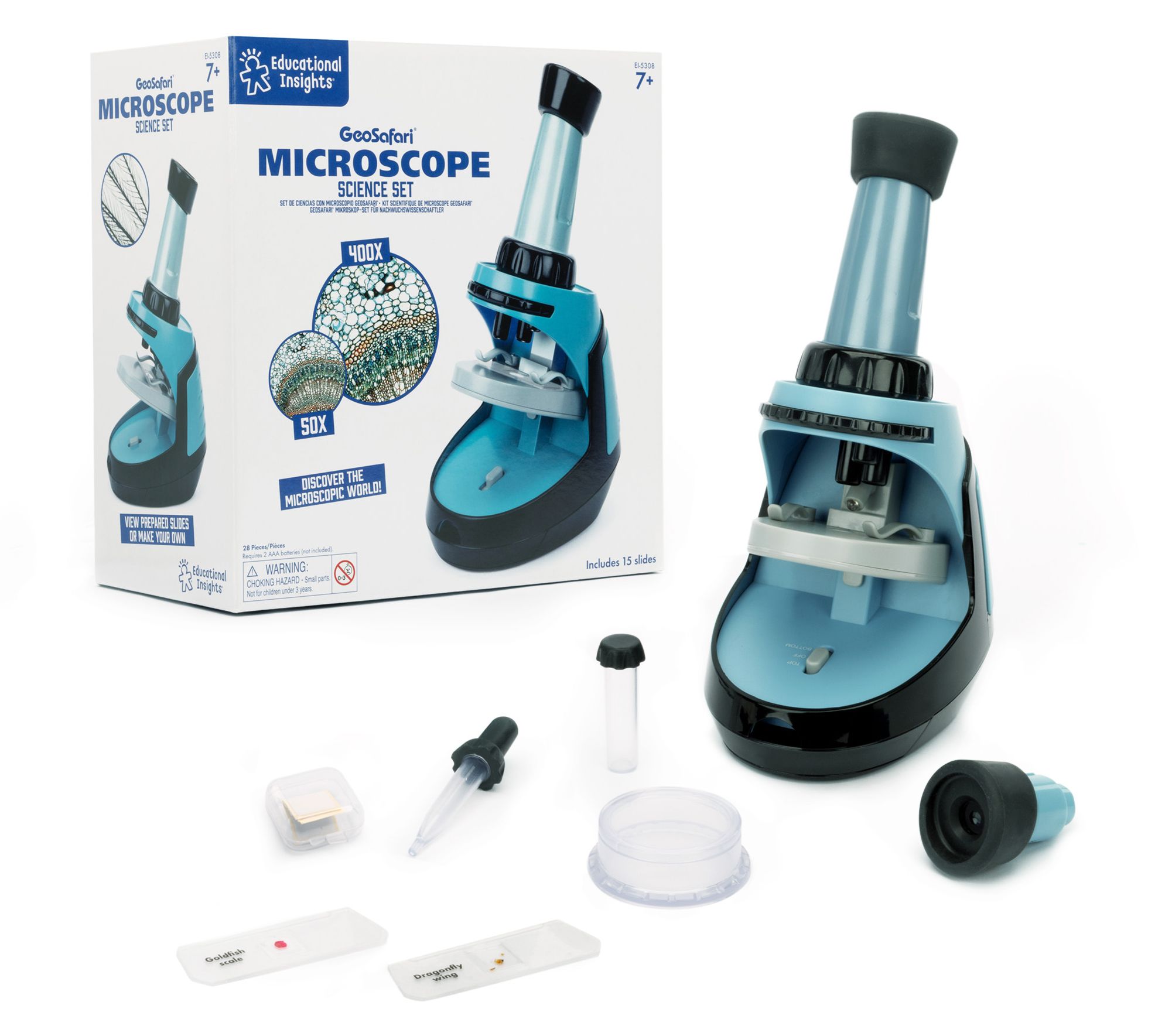 GeoSafari Microscope Science Set by EducationalInsights - QVC.com