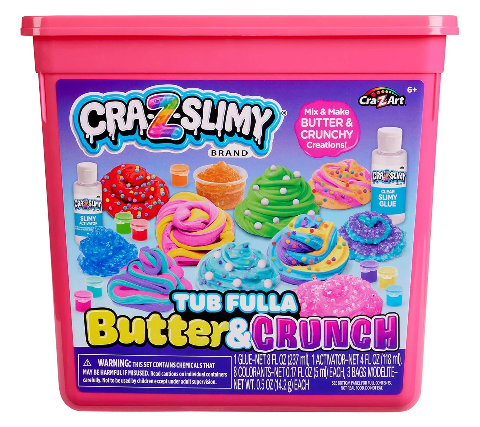 Cra-Z-Art Cra-Z Slimy Tub Fulla Butter & Crunch, DIY Slime Kit - QVC.com