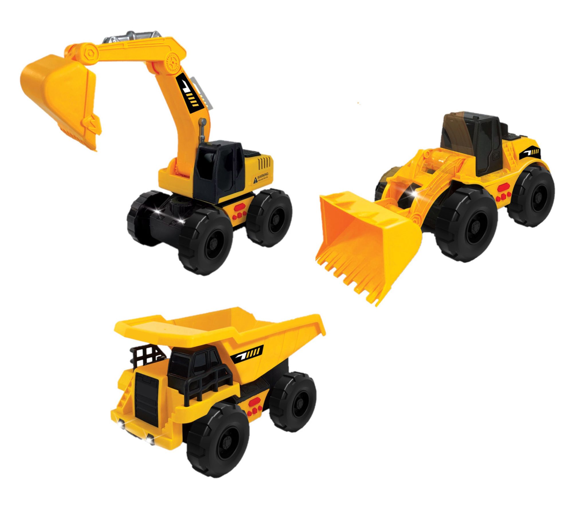 Mighty Tuff Crew Lights & Sounds 3-Pack Vehicles Set - QVC.com