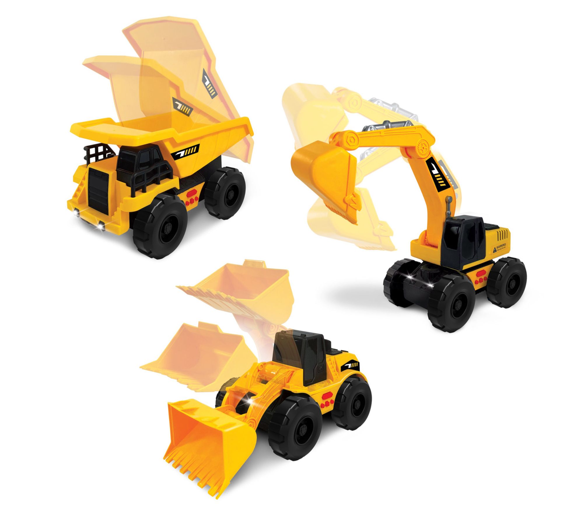 Mighty Tuff Crew Lights & Sounds 3-Pack Vehicles Set - QVC.com