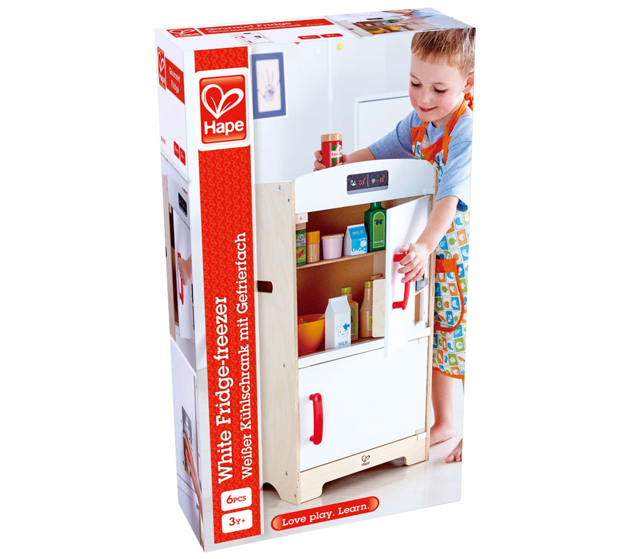 Hape White Gourmet Kitchen Fridge-Freezer - QVC.com