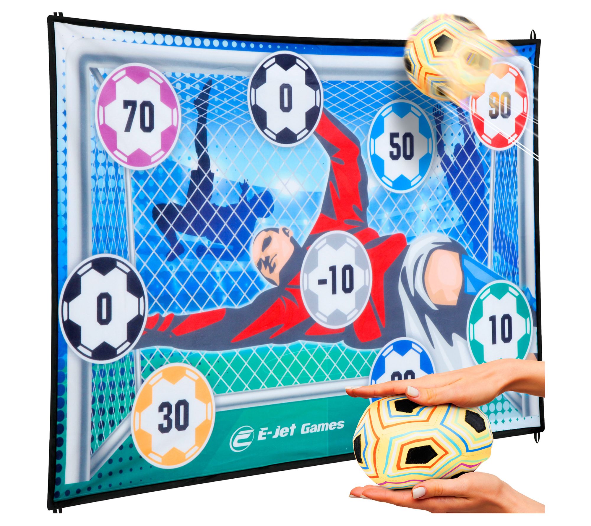 E-Jet Games Soccer Wall Target Game Set - QVC.com