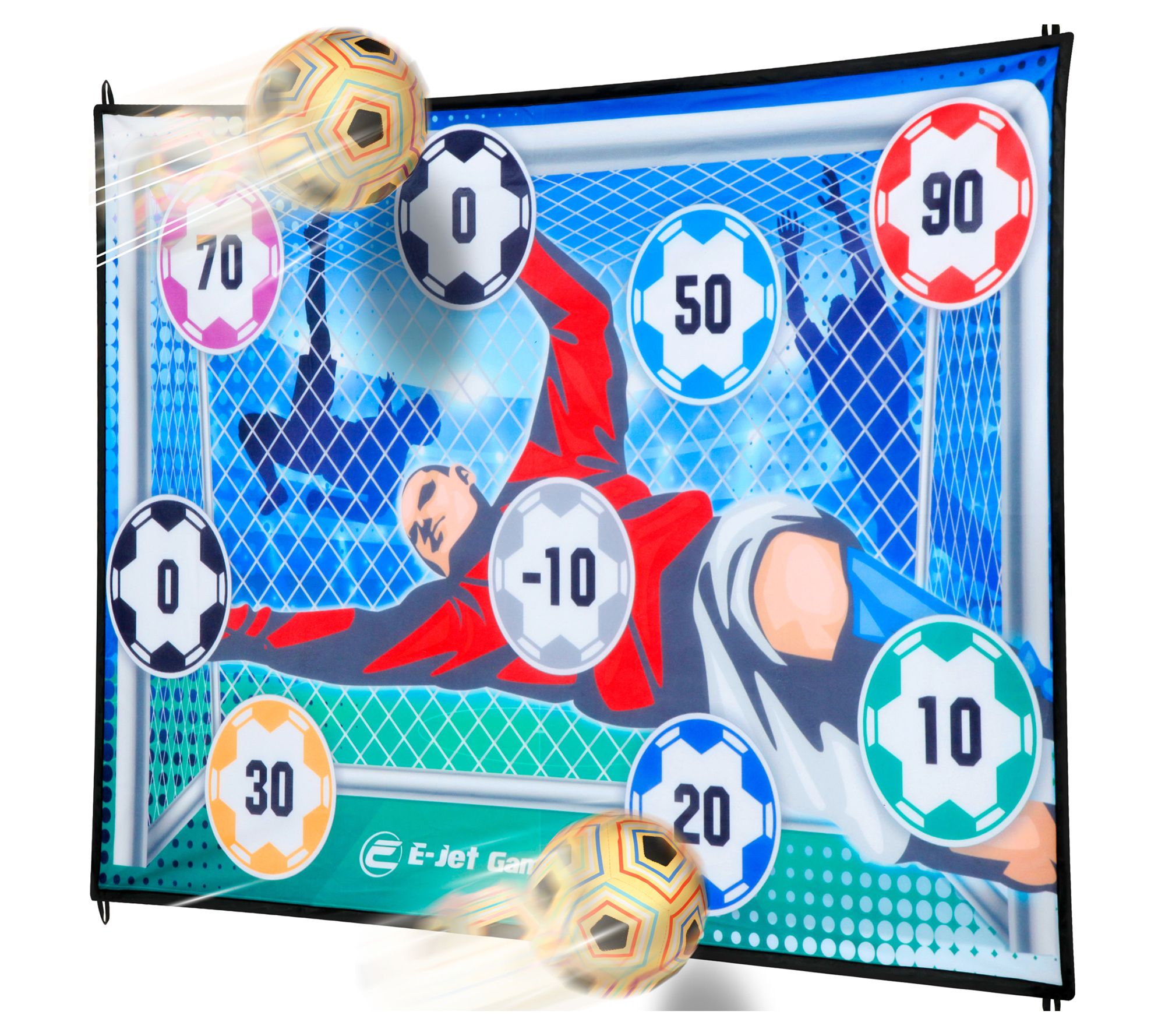 E-Jet Games Soccer Wall Target Game Set - QVC.com