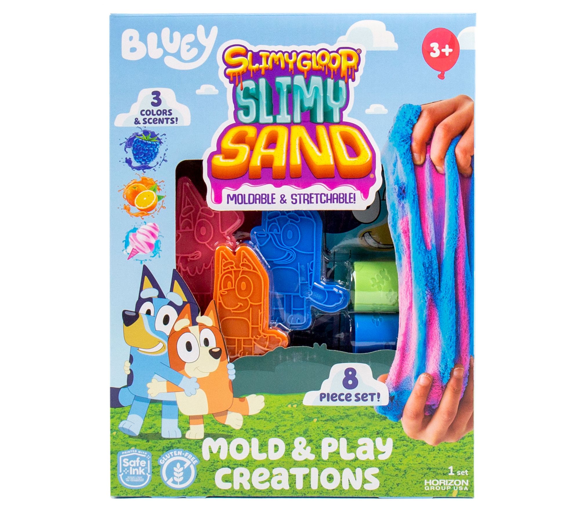 Bluey SLIMYGLOOP Slimy Sand Mold & Play Creatio ns - QVC.com