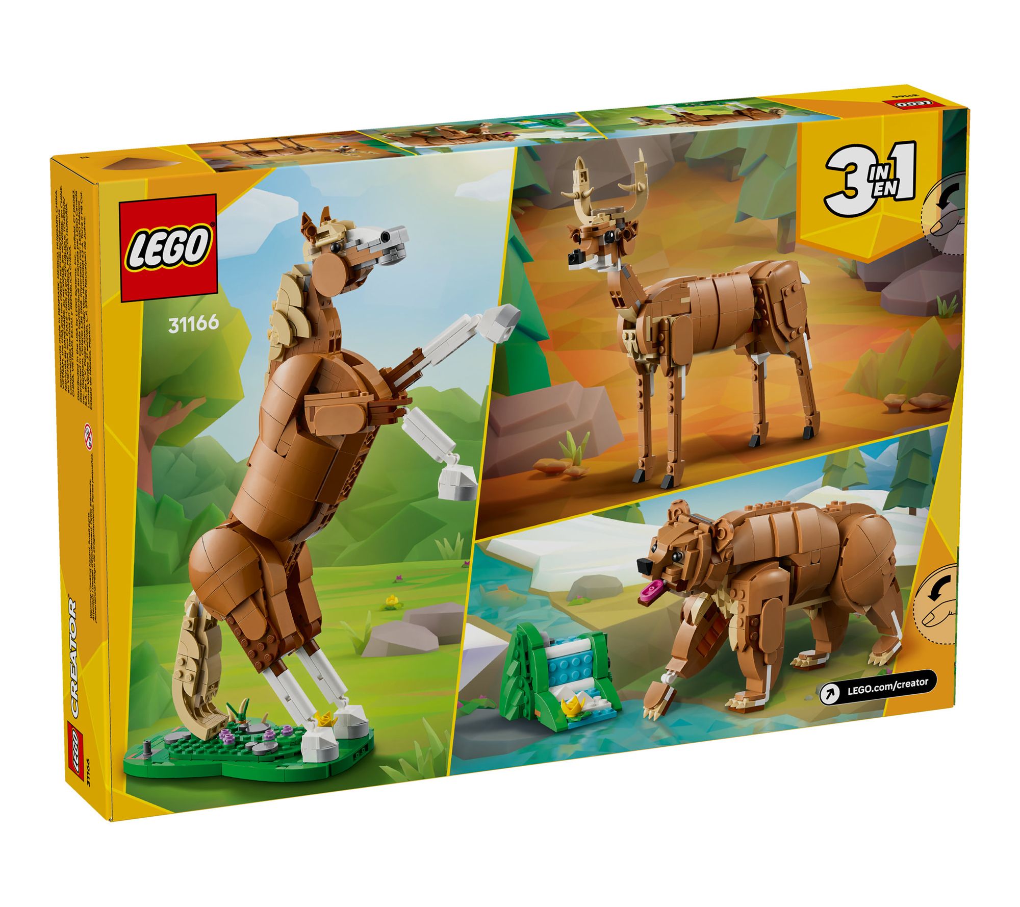 LEGO Creator 3in1 Beautiful Horse Toy Animal Building Set 3116 - QVC.com