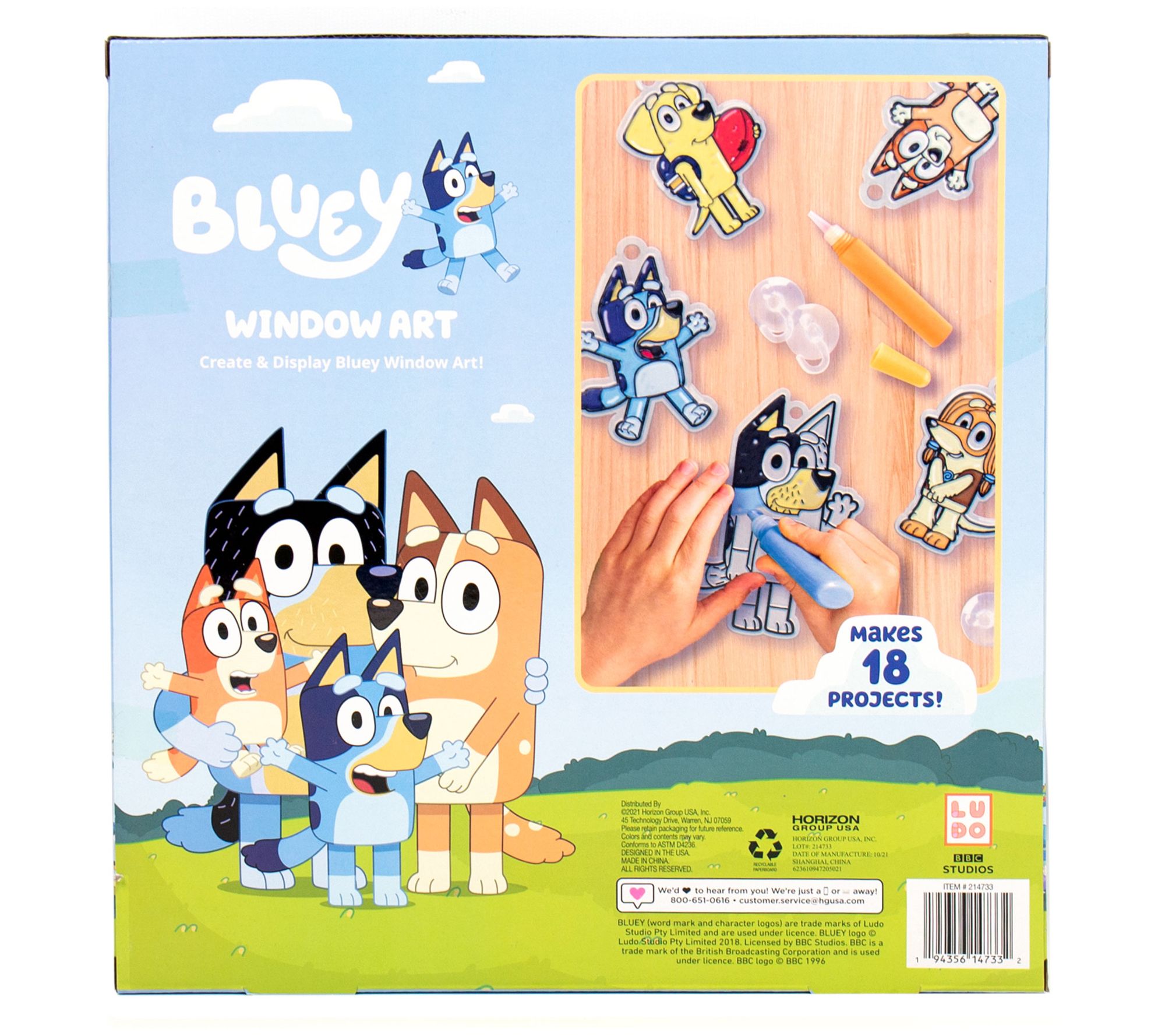 Bluey Window Art - QVC.com