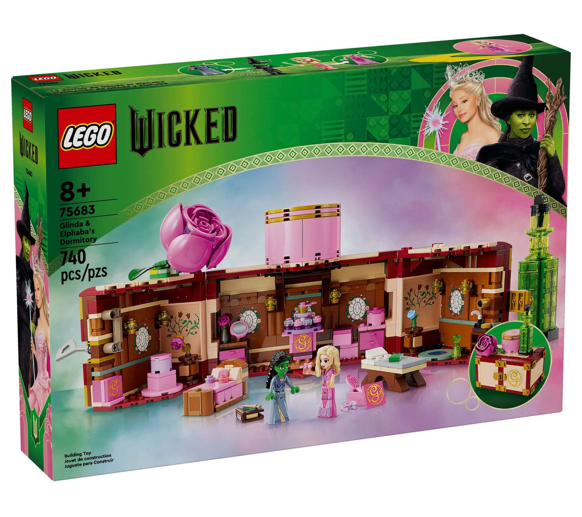 LEGO Wicked Glinda & Elphaba's Dormitory740-Piece Set - QVC.com