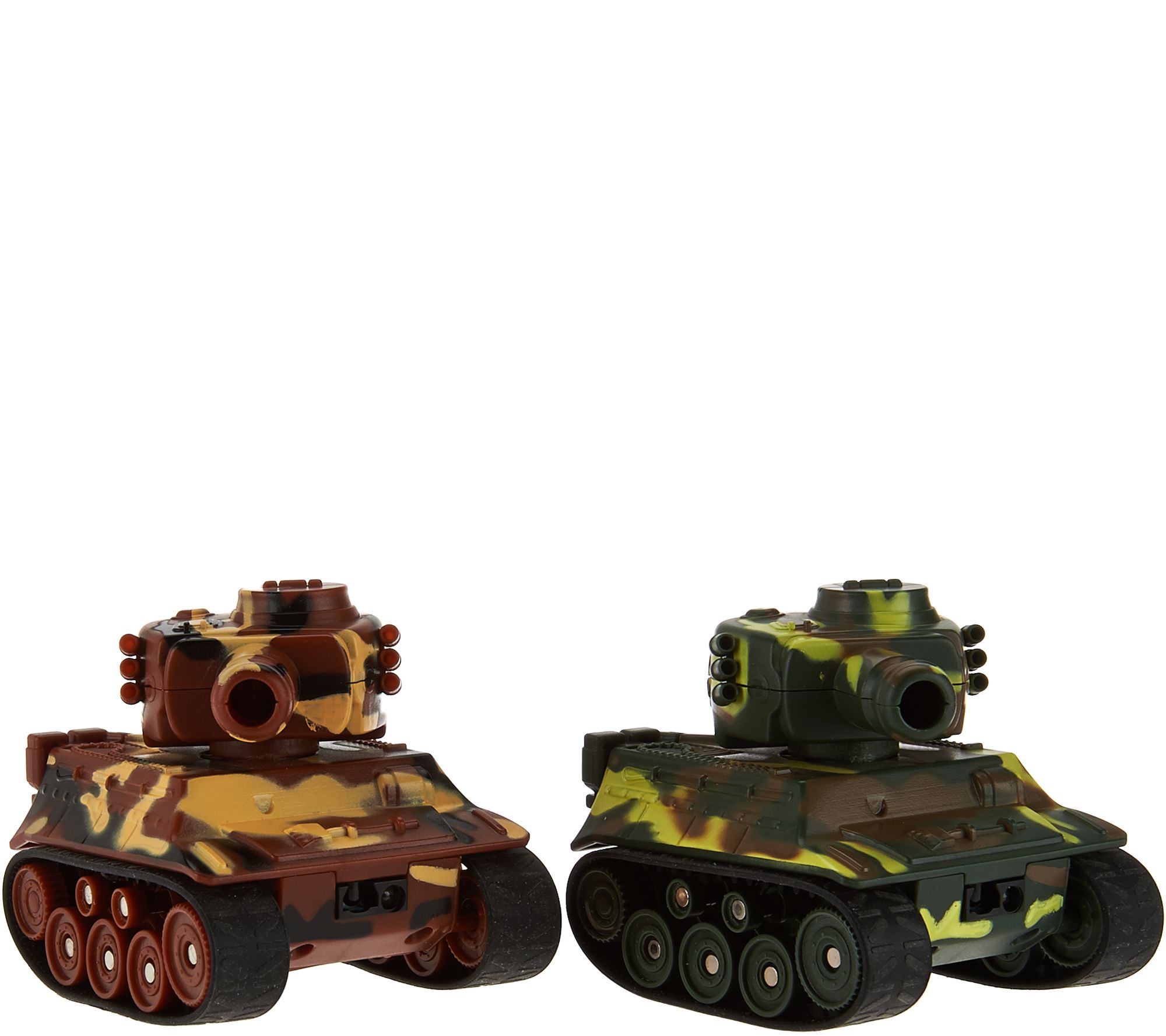 Set of Two Mini Tanks With Infrared Auto Motion - QVC.com