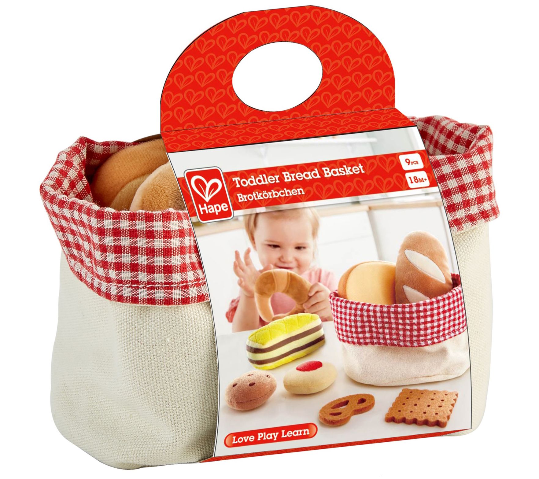 Hape Kitchen Food Playset Toddler Bread Basket - QVC.com