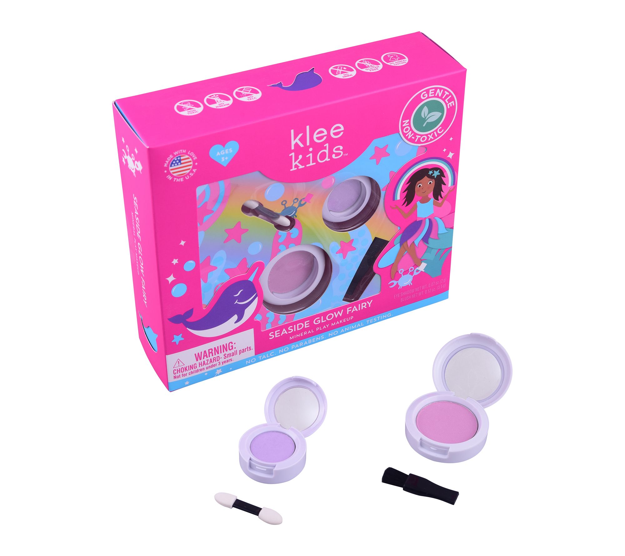 Klee Naturals Seaside Glow Fairy Kids' MineralMakeup Set - QVC.com