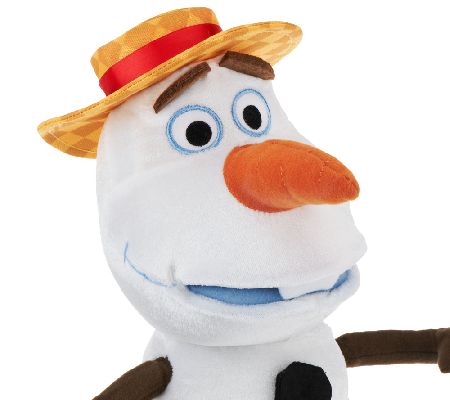 Disney's Frozen 14" Animated Talking & Singing Olaf Plush - QVC.com