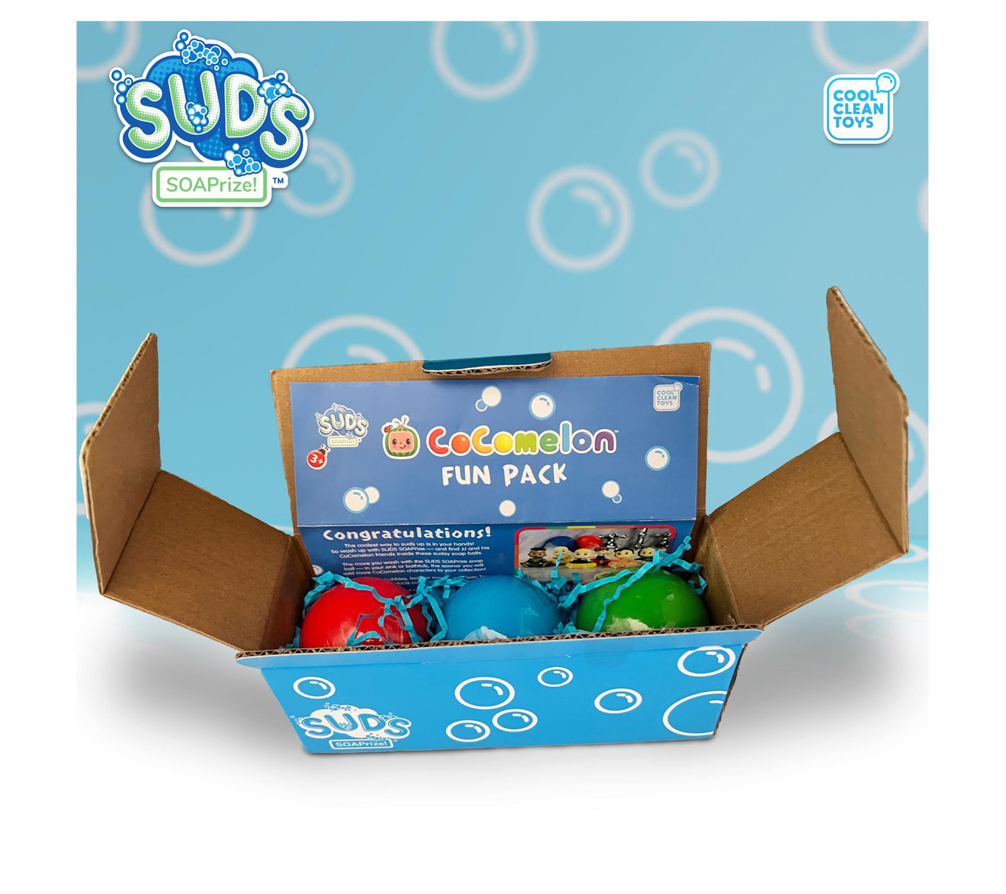 SUDS CoComelon SOAPrize Bubble Fun Pack - QVC.com