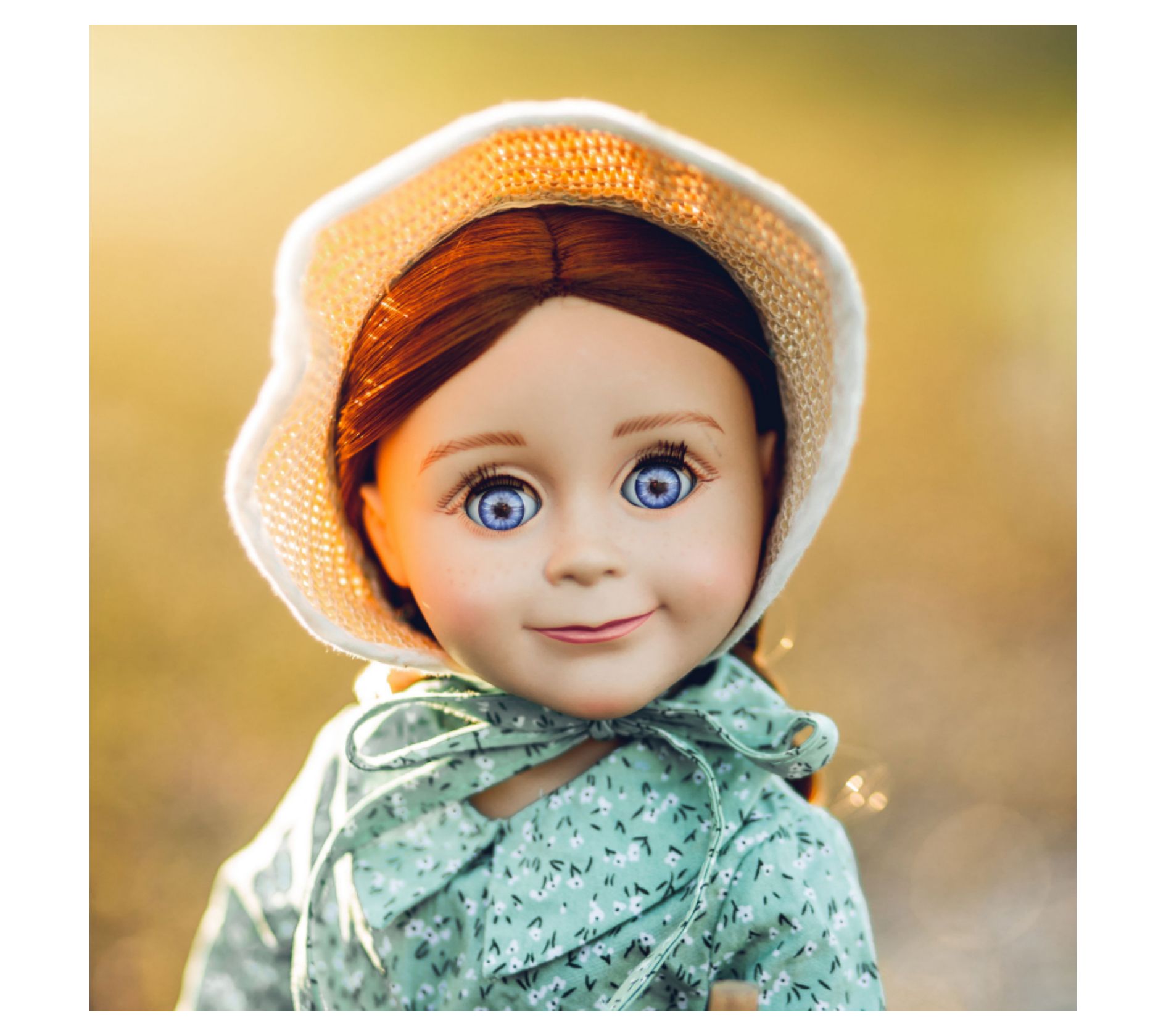 The Queen's Treasures Green Calico Prairie Dress for 18" Dolls - QVC.com