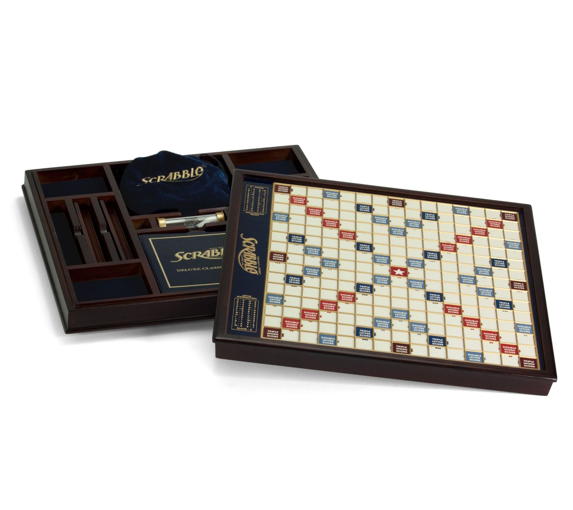 Winning Solutions Scrabble Game Deluxe Wooden Edition - QVC.com