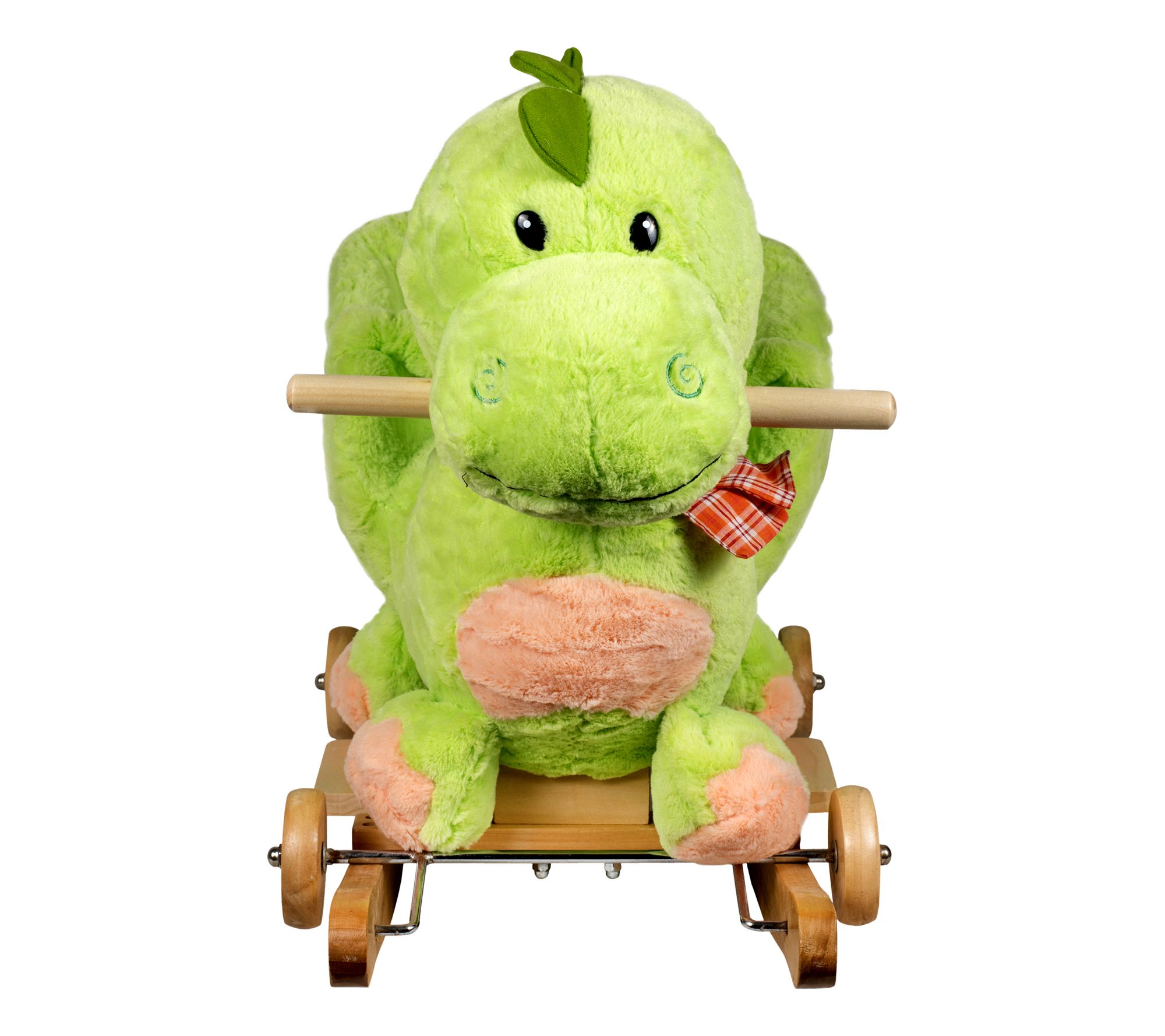 Ponyland Dinosaur Rocking Chair with Wheels & Music - QVC.com