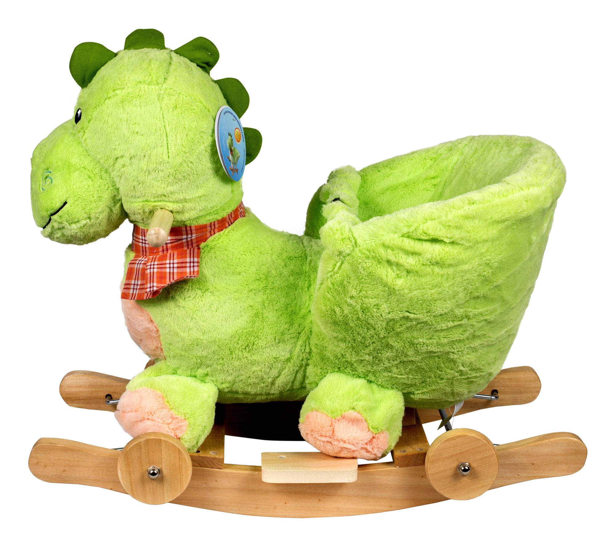 Ponyland Dinosaur Rocking Chair with Wheels & Music - QVC.com
