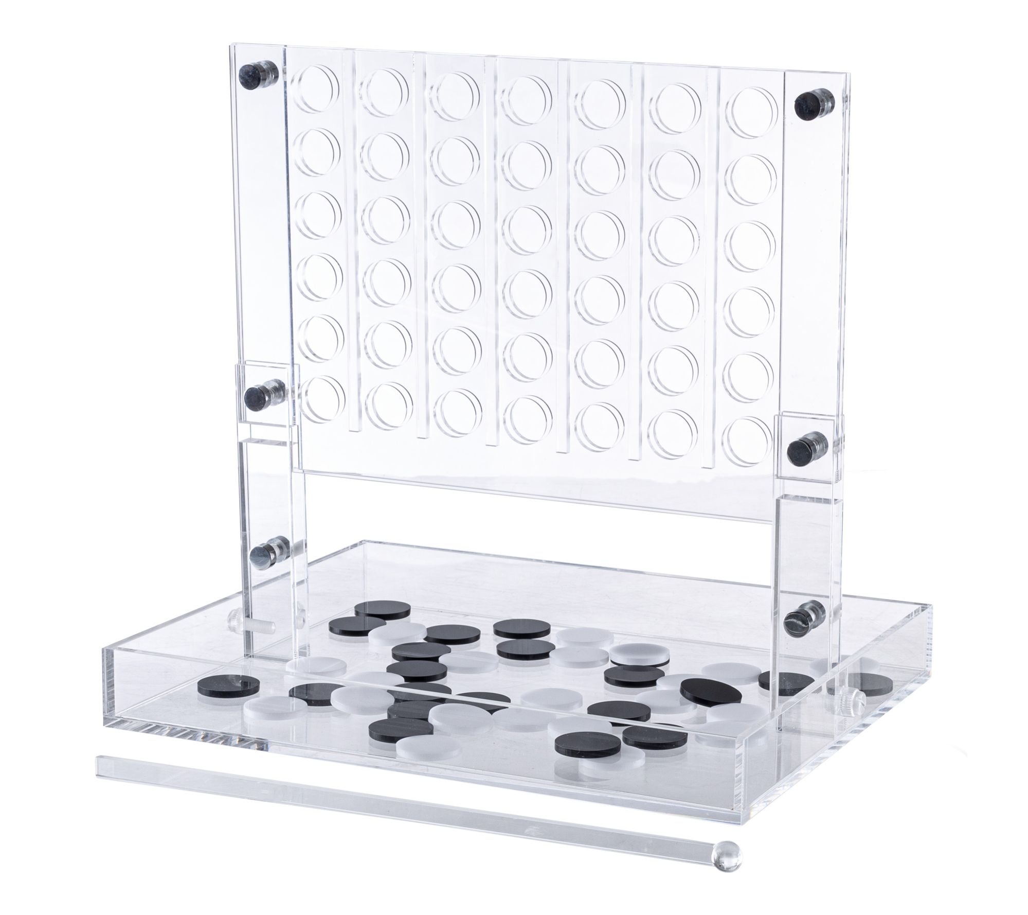 Trademark Acrylic 4 in a Row Strategy Game - QVC.com