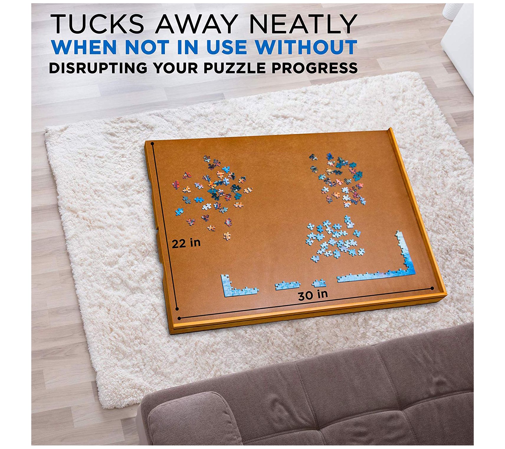 Jumbl Puzzle Board 23" x 31" 4 Drawers - QVC.com