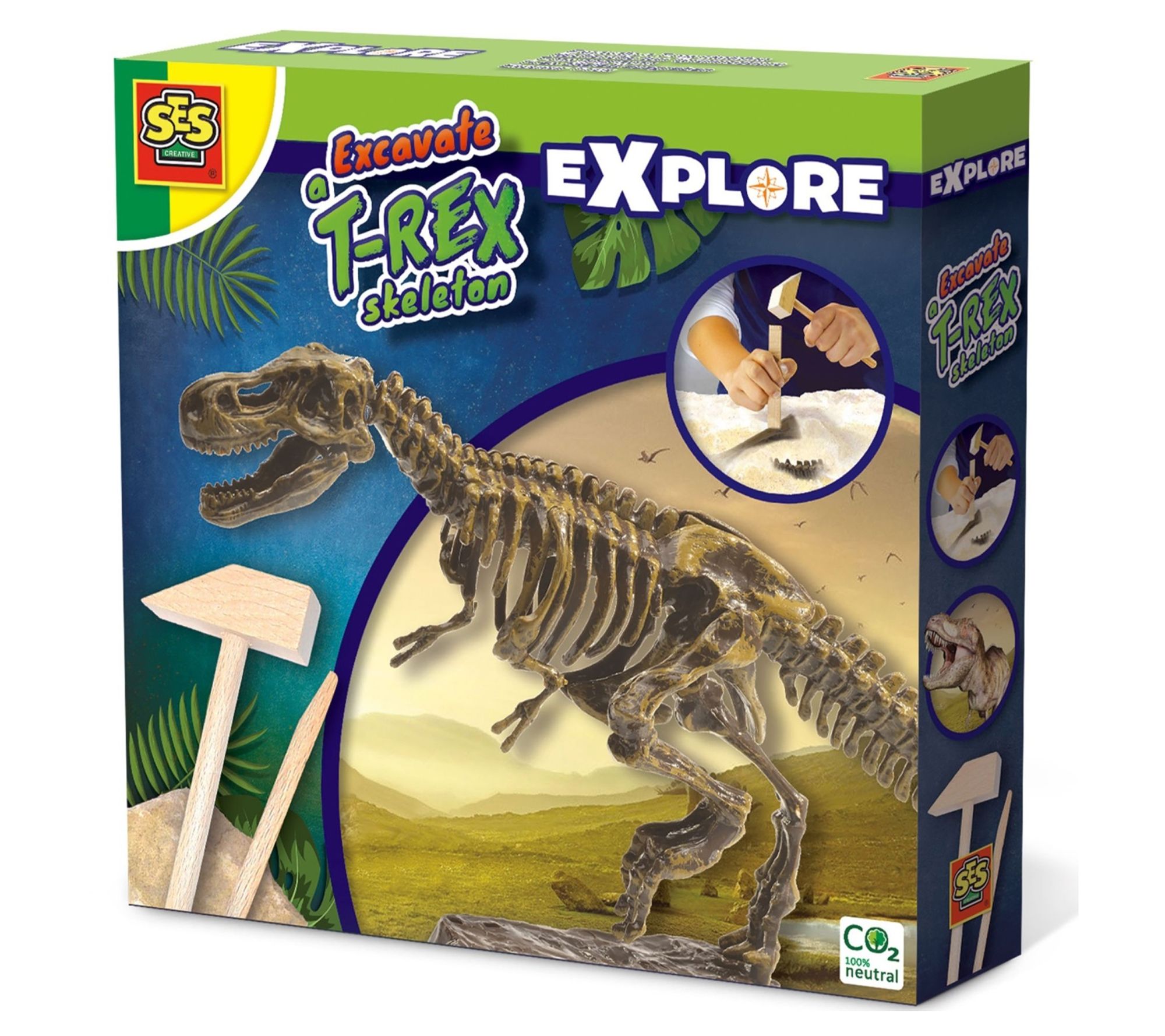 SES Creative Excavate A T-Rex Dinosaur Dig Kit - QVC.com