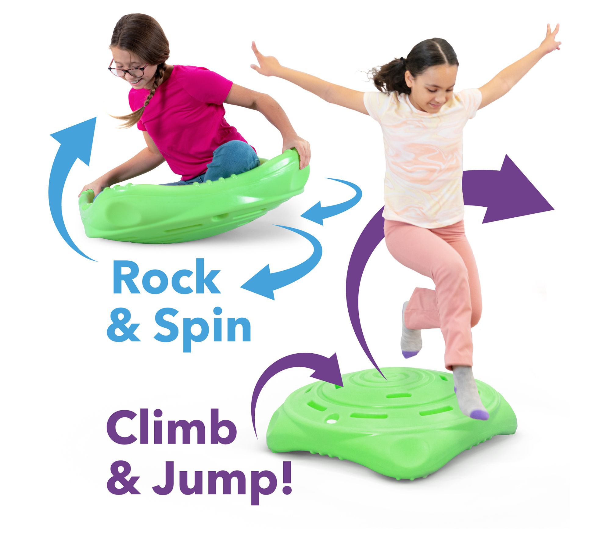 Simplay3 Rock & Spin Sensory Wobble Disk XL - QVC.com