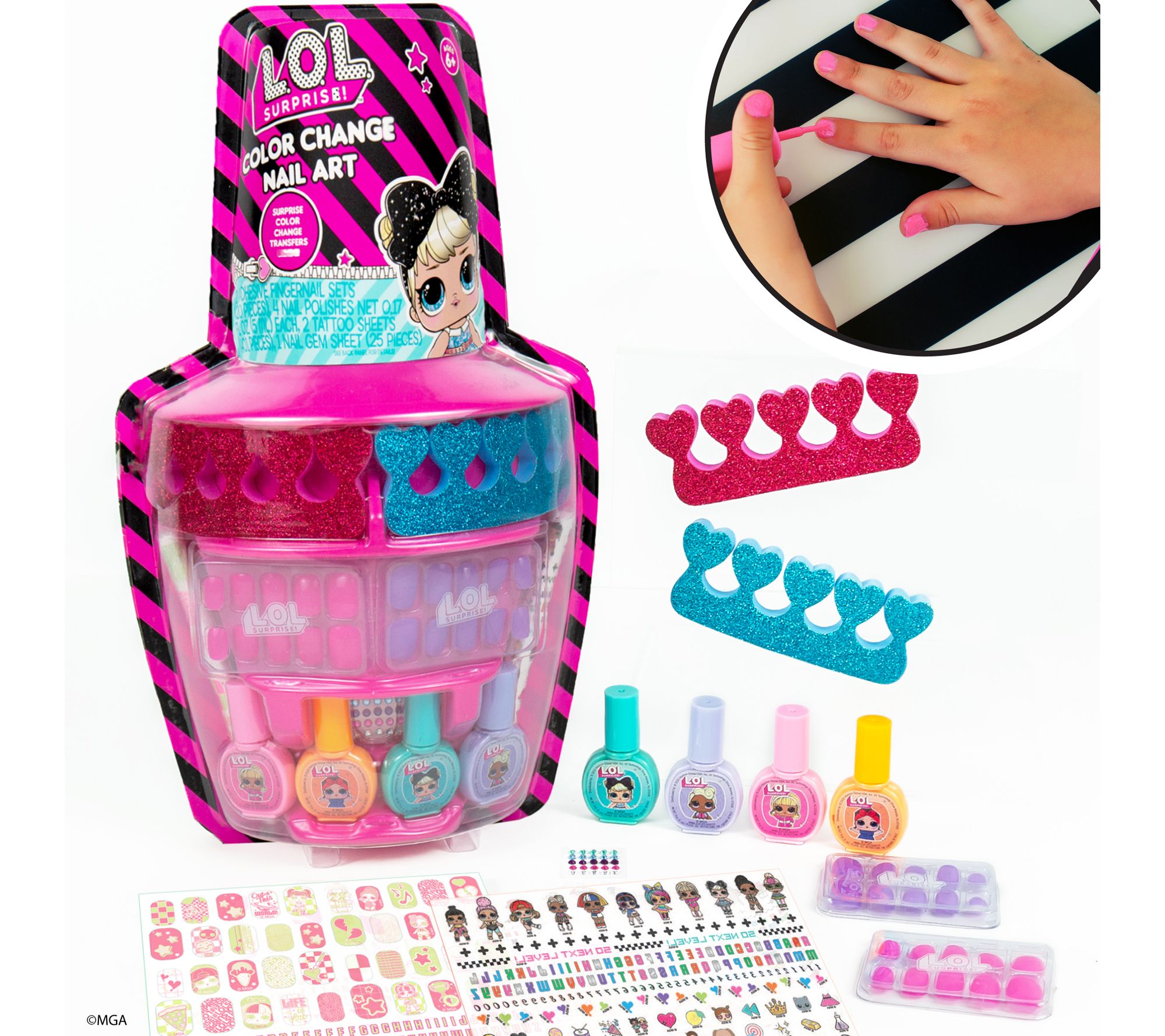 LOL Surprise Color Change Nail Kit - QVC.com