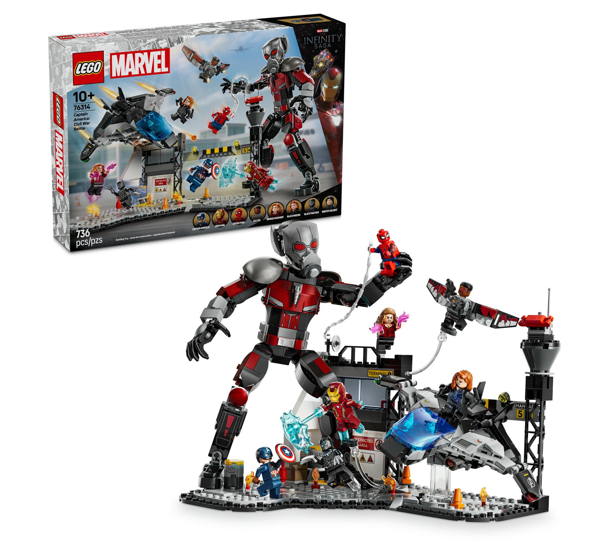 LEGO Marvel Captain America Civil War Action Battle Buildable - QVC.com