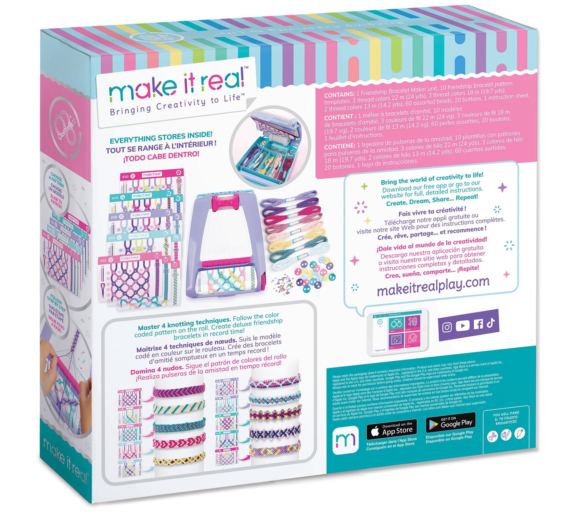 Make It Real: Jewelry Kit - Friendship BraceletMaker - QVC.com