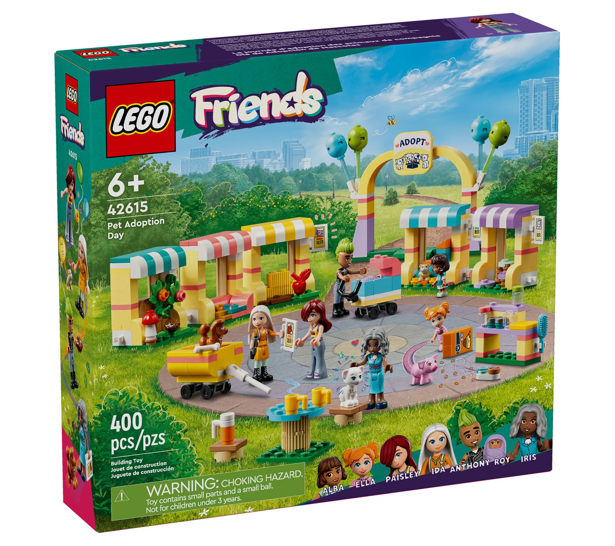 LEGO Friends Pet Adoption Day Toy 42615 - 400 Pcs - QVC.com