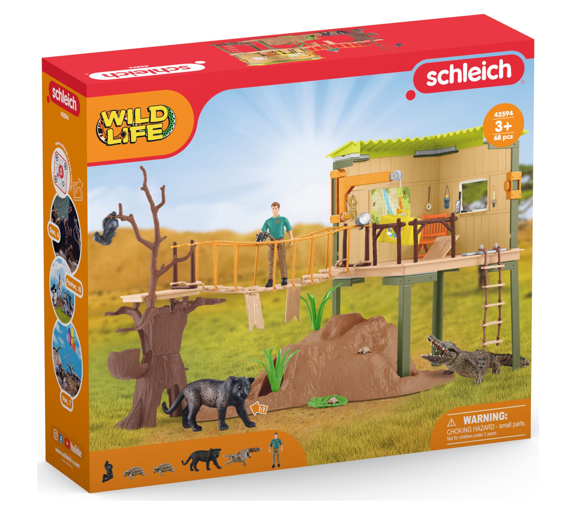 Schleich Wild Life Ranger Adventure Station Playset - QVC.com